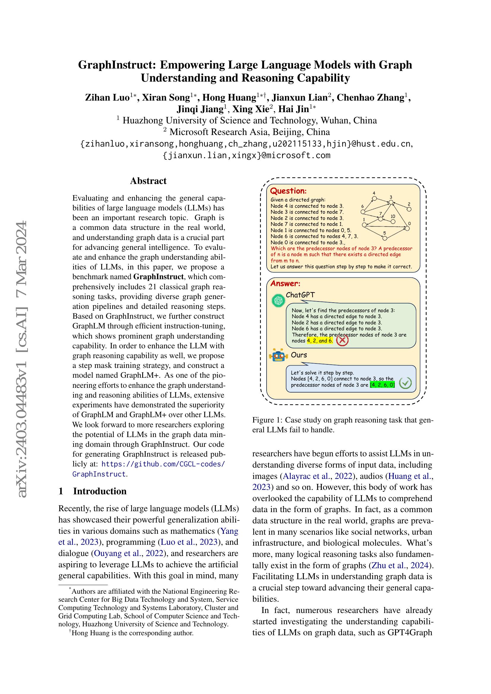 GraphInstruct: Empowering Large Language Models with Graph Understanding and Reasoning ...