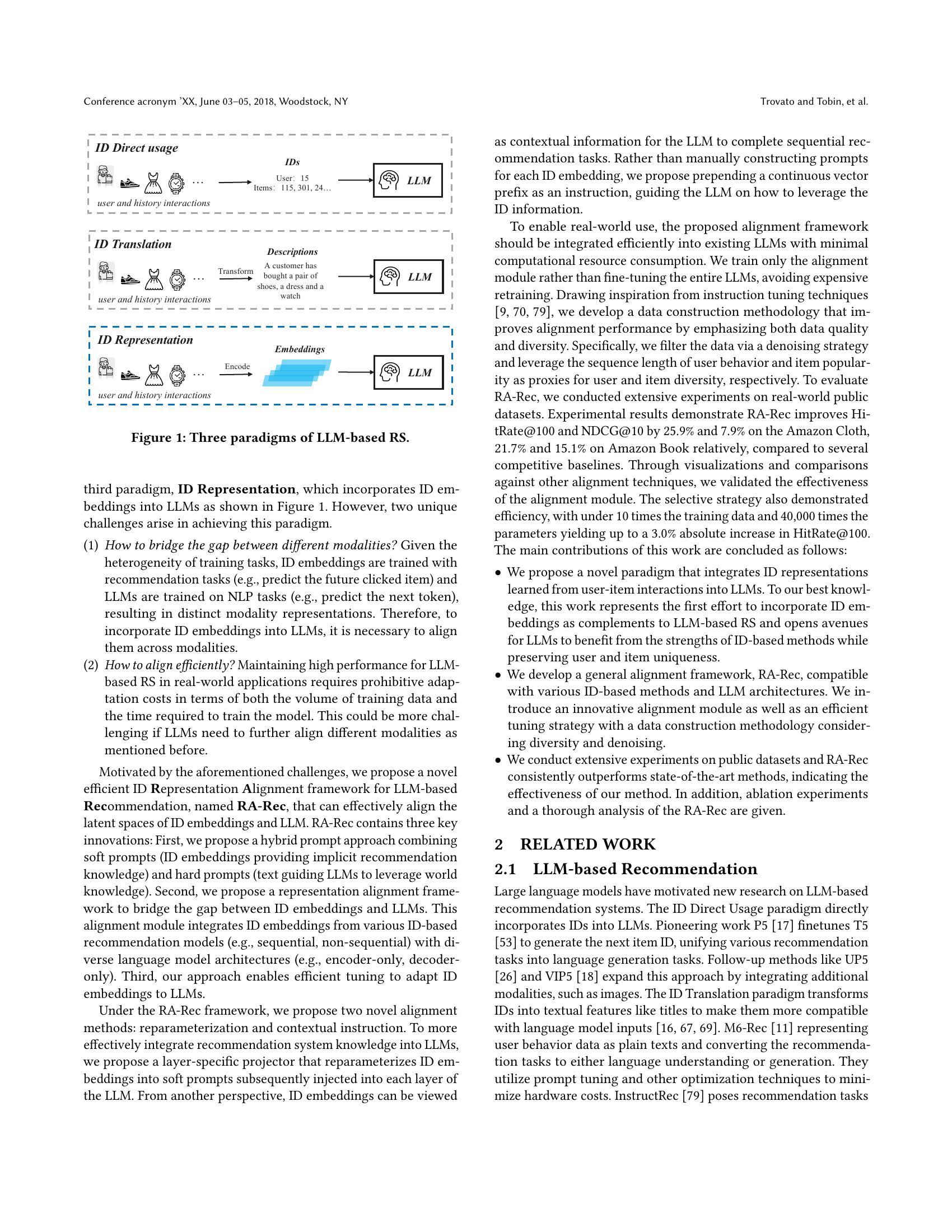 RA-Rec: An Efficient ID Representation Alignment Framework for LLM-based Recommendation - 智源社区论文