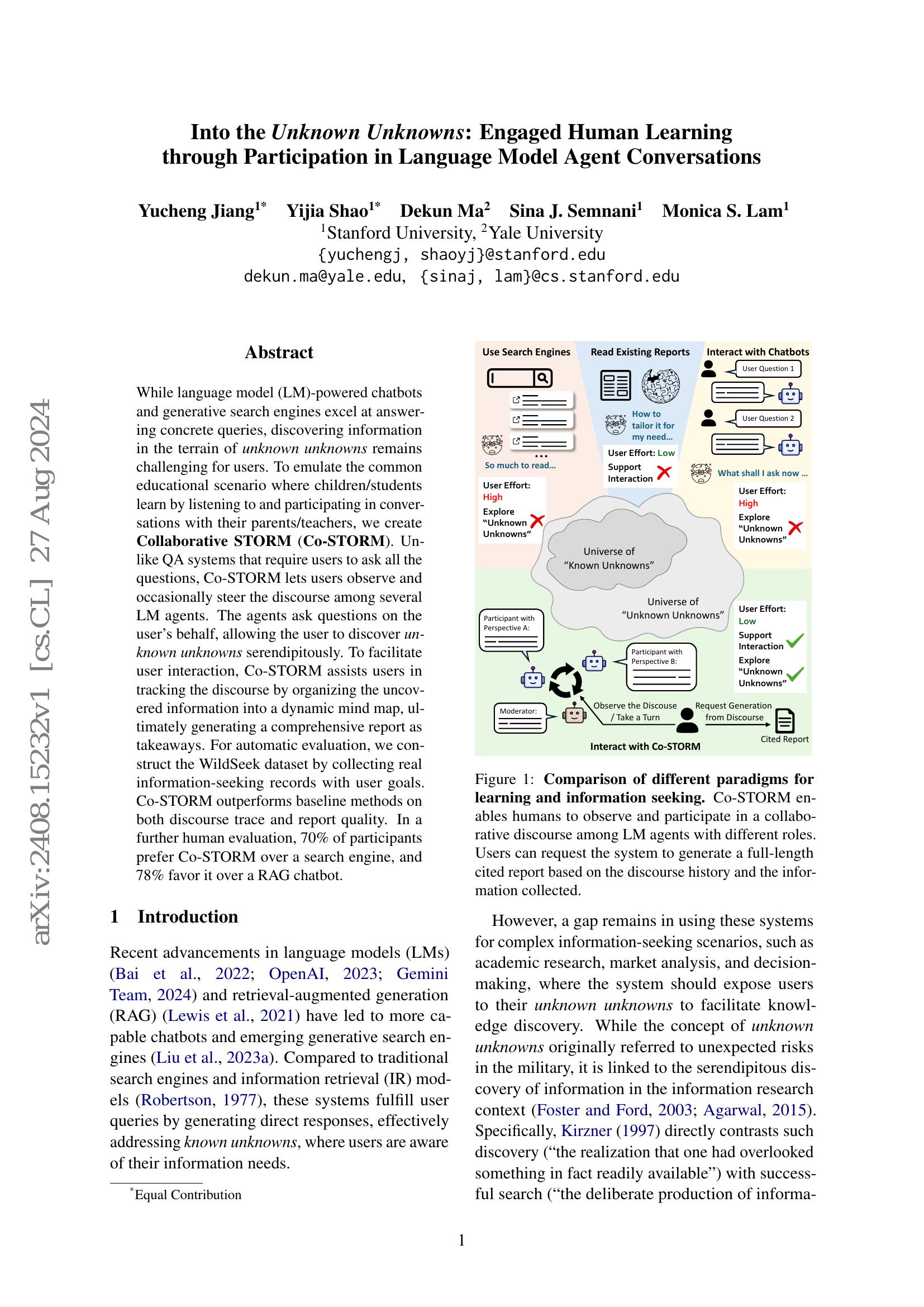 Into the Unknown Unknowns: Engaged Human Learning through Participation ...
