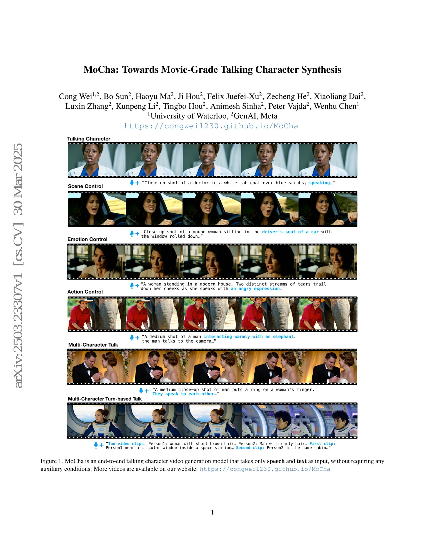 MoCha: Towards Movie-Grade Talking Character Synthesis - 智源社区论文