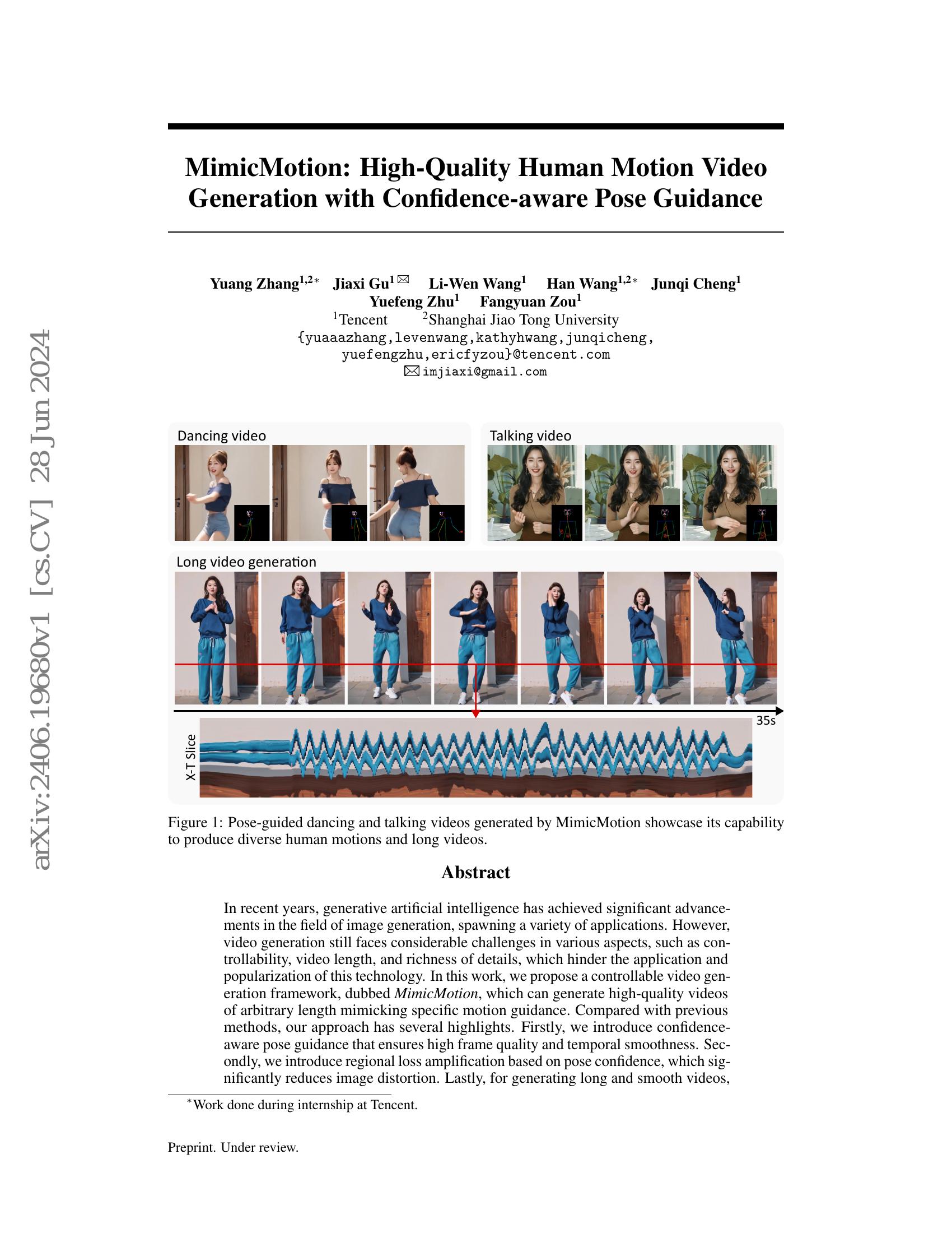 MimicMotion: High-Quality Human Motion Video Generation with Confidence ...