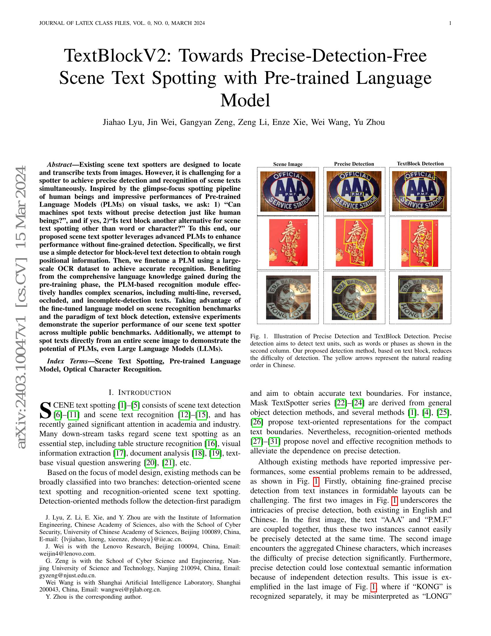 TextBlockV2: Towards Precise-Detection-Free Scene Text Spotting with Pre-trained Language Model ...