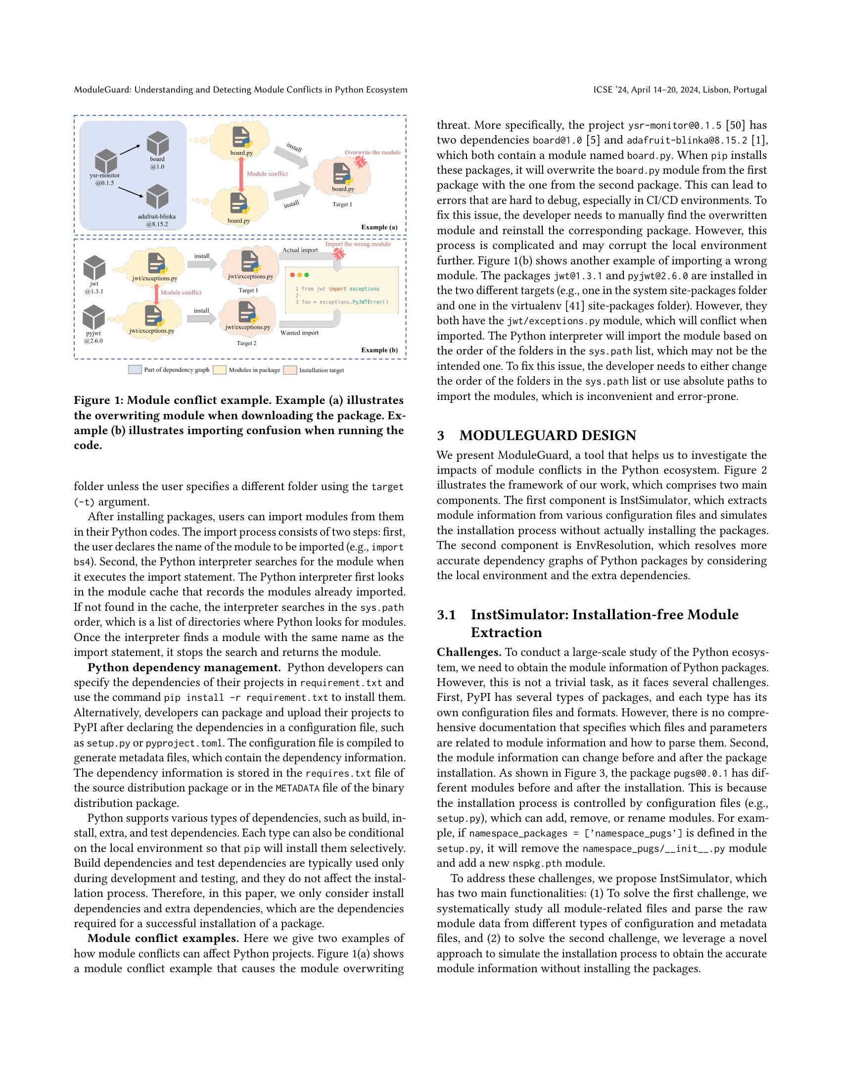 ModuleGuard:Understanding and Detecting Module Conflicts in Python Ecosystem - 智源社区论文