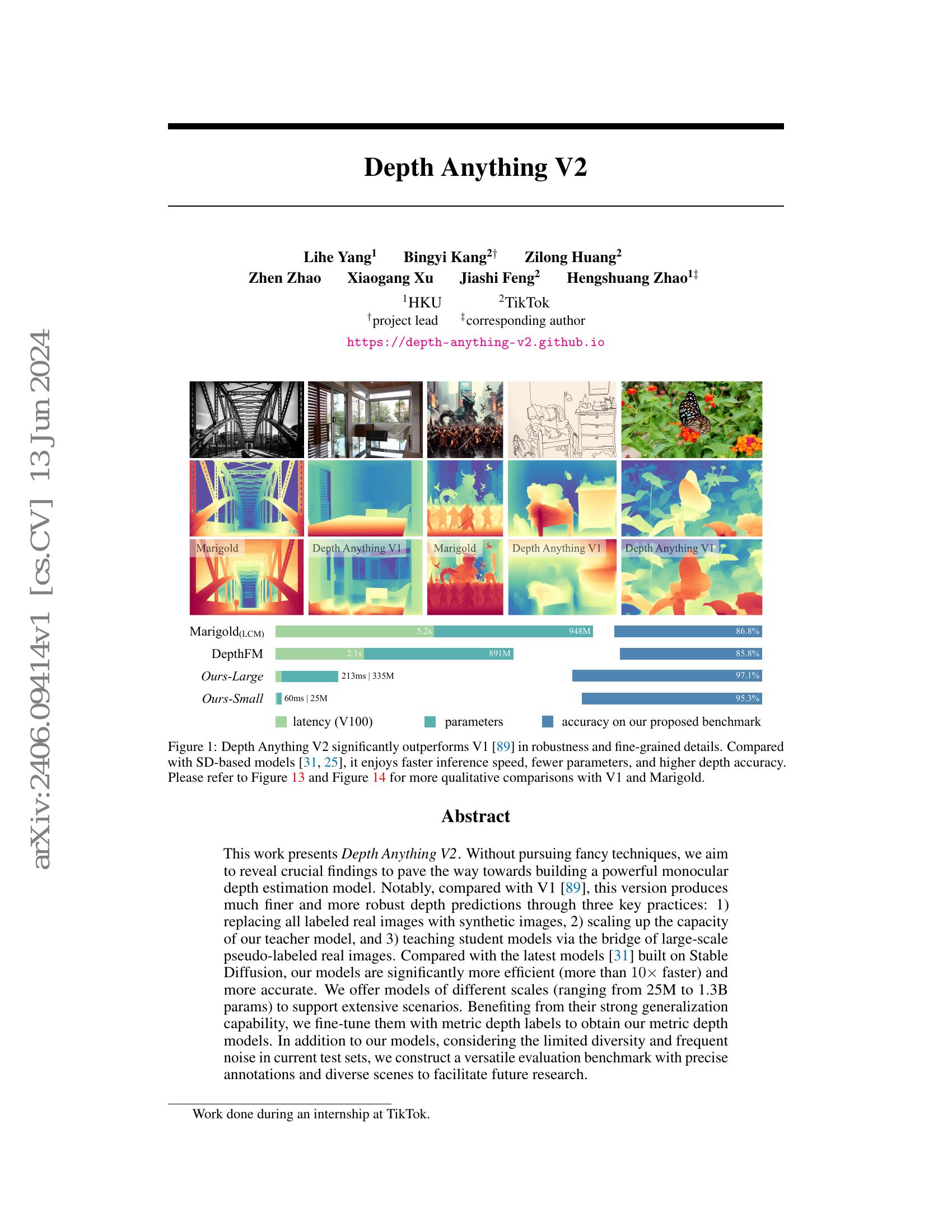 Depth Anything V2 - 智源社区论文