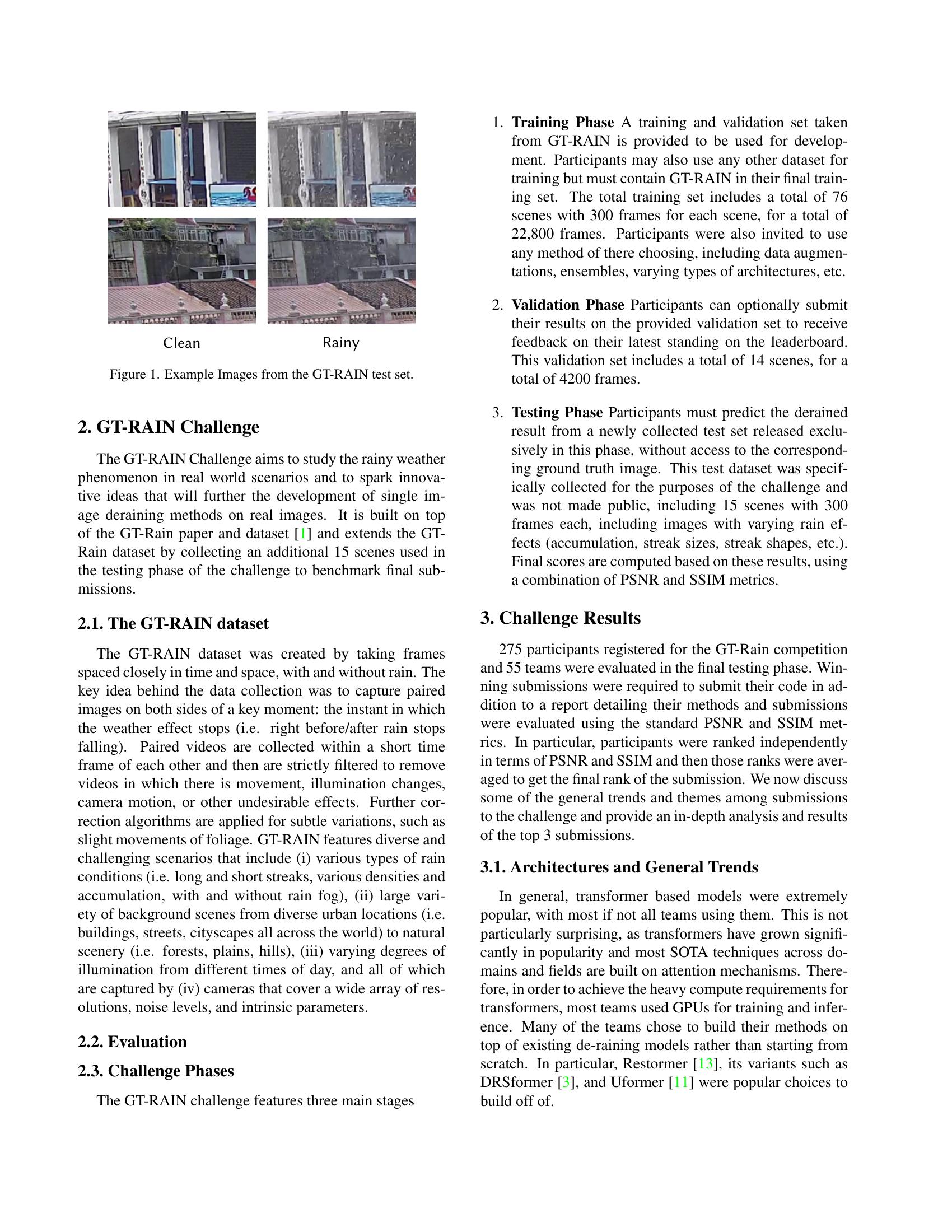 GT-Rain Single Image Deraining Challenge Report - 智源社区论文