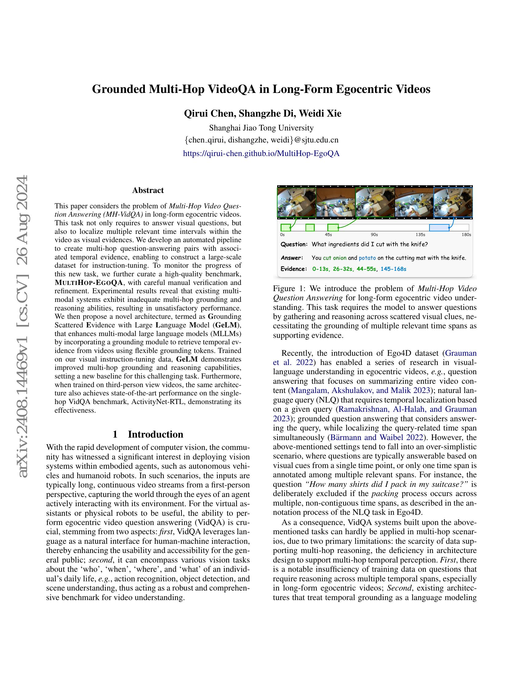 Grounded Multi-Hop VideoQA in Long-Form Egocentric Videos - 智源社区论文