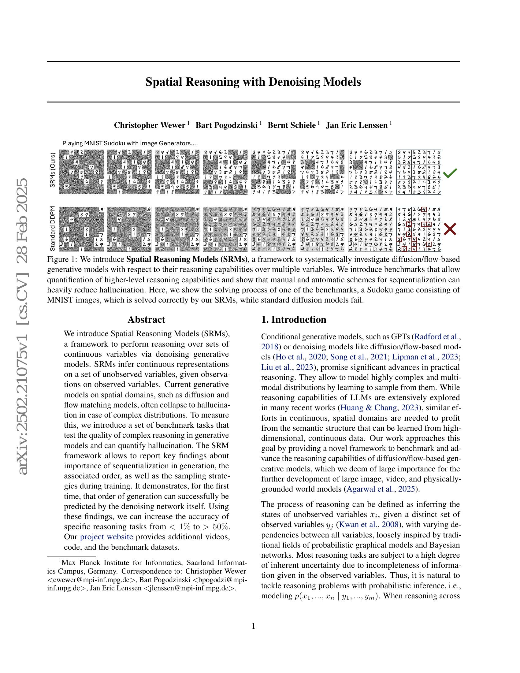 Spatial Reasoning with Denoising Models - 智源社区论文