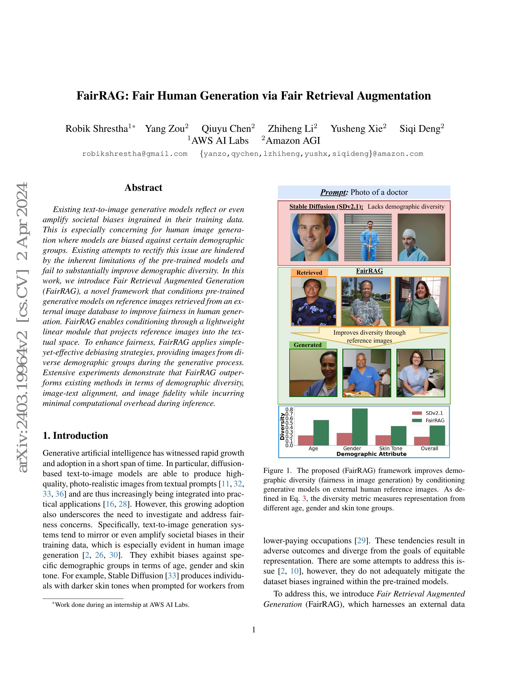 FairRAG: Fair Human Generation via Fair Retrieval Augmentation - 智源社区论文