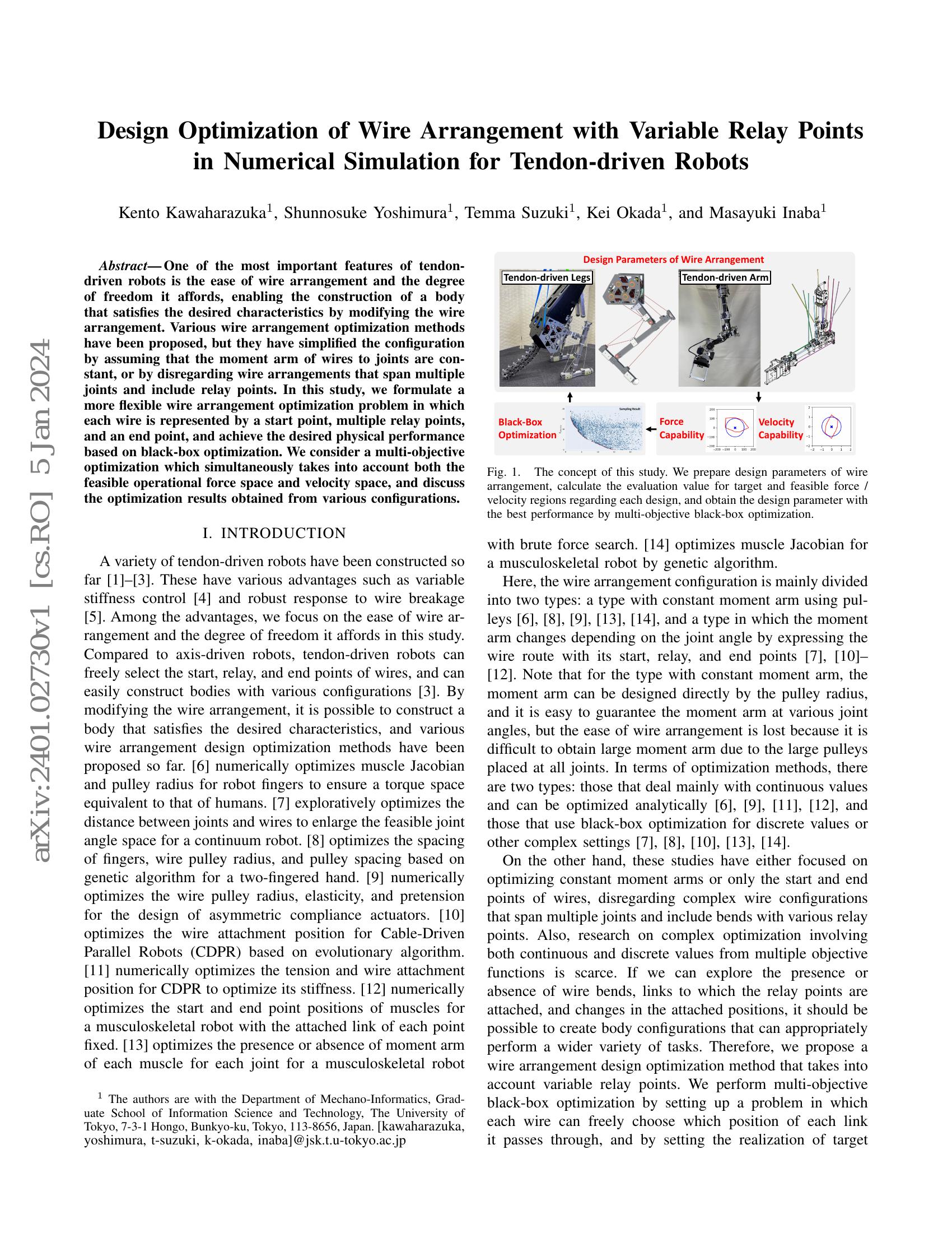 Design Optimization of Wire Arrangement with Variable Relay Points in Numerical Simulation for ...
