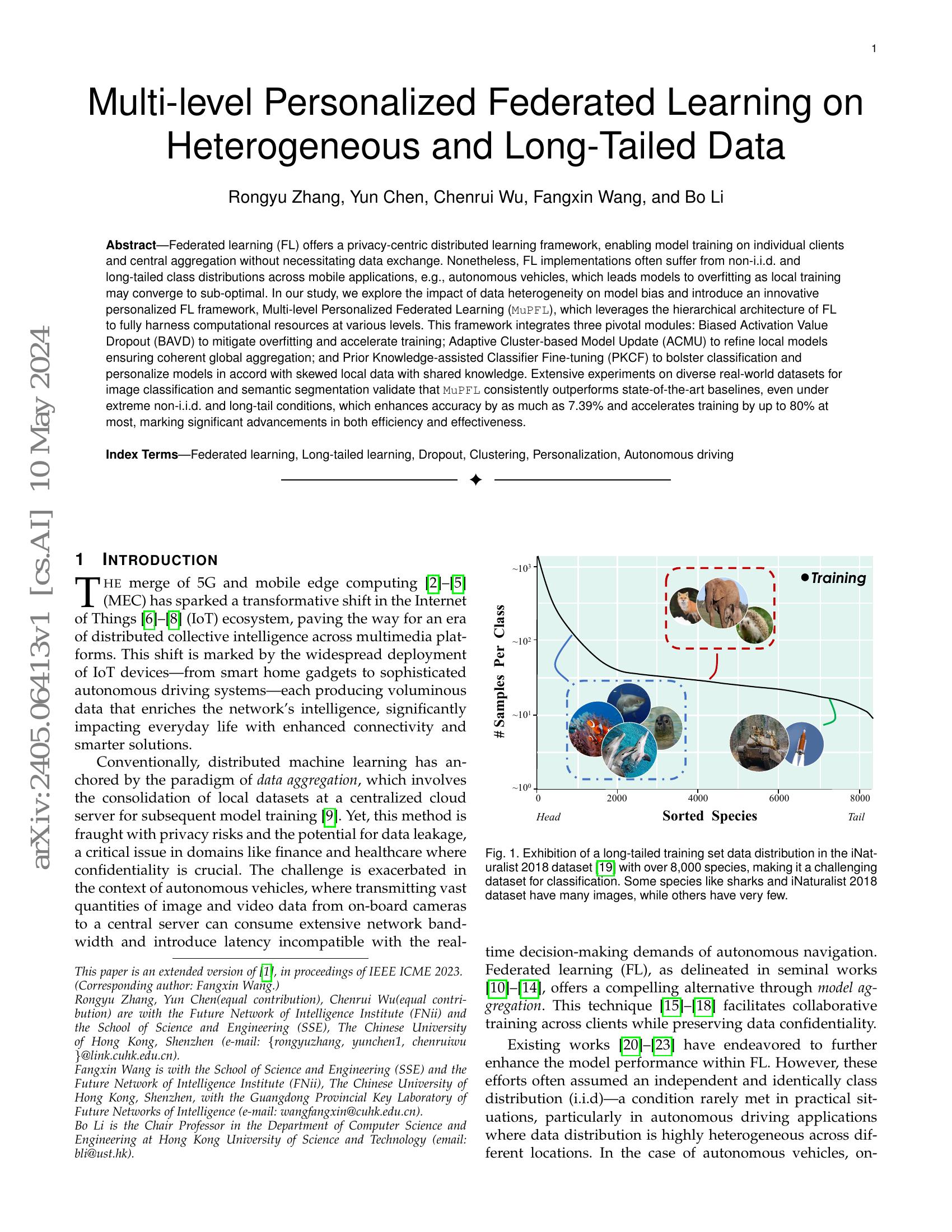 Multi-level Personalized Federated Learning on Heterogeneous and Long-Tailed Data - 智源社区论文
