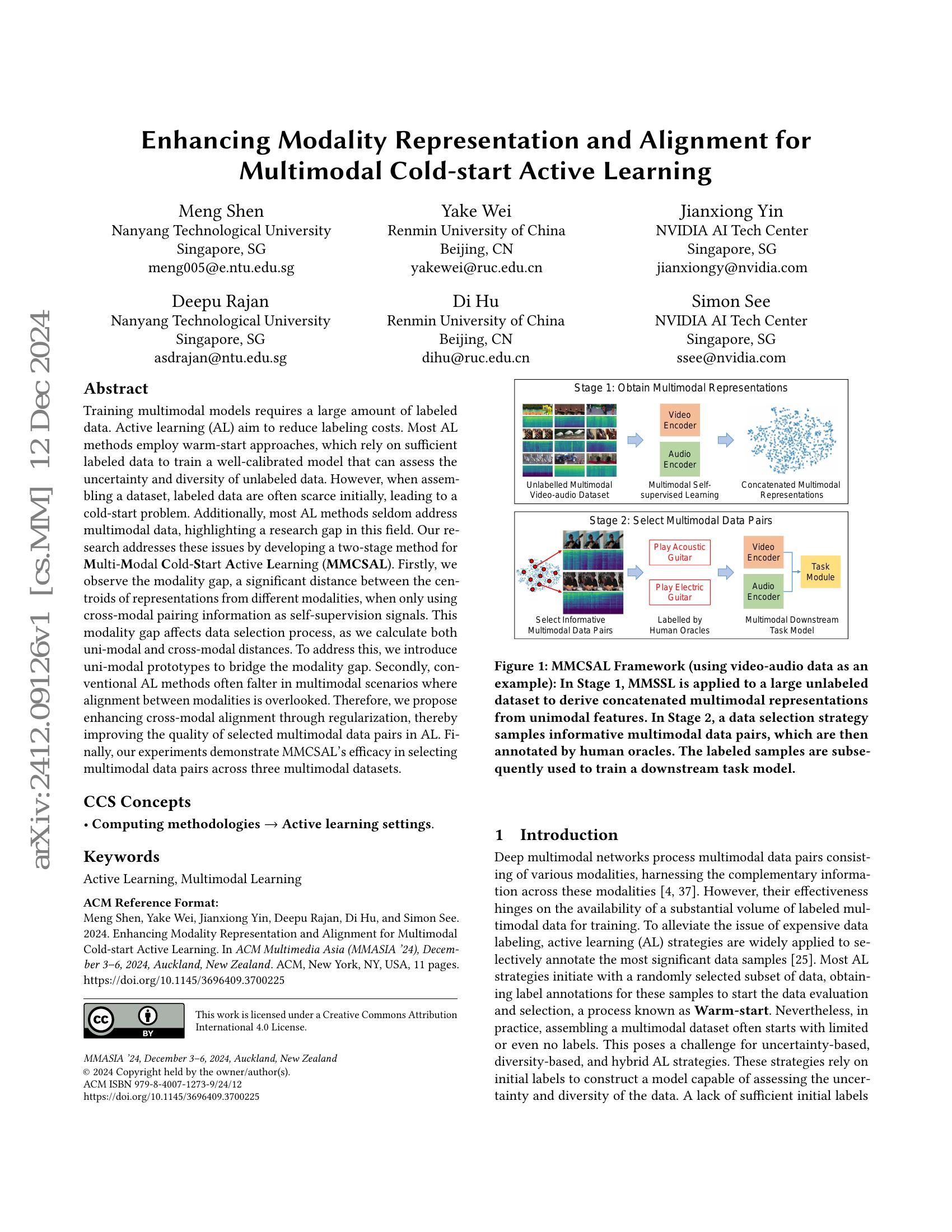 Enhancing Modality Representation and Alignment for Multimodal Cold ...