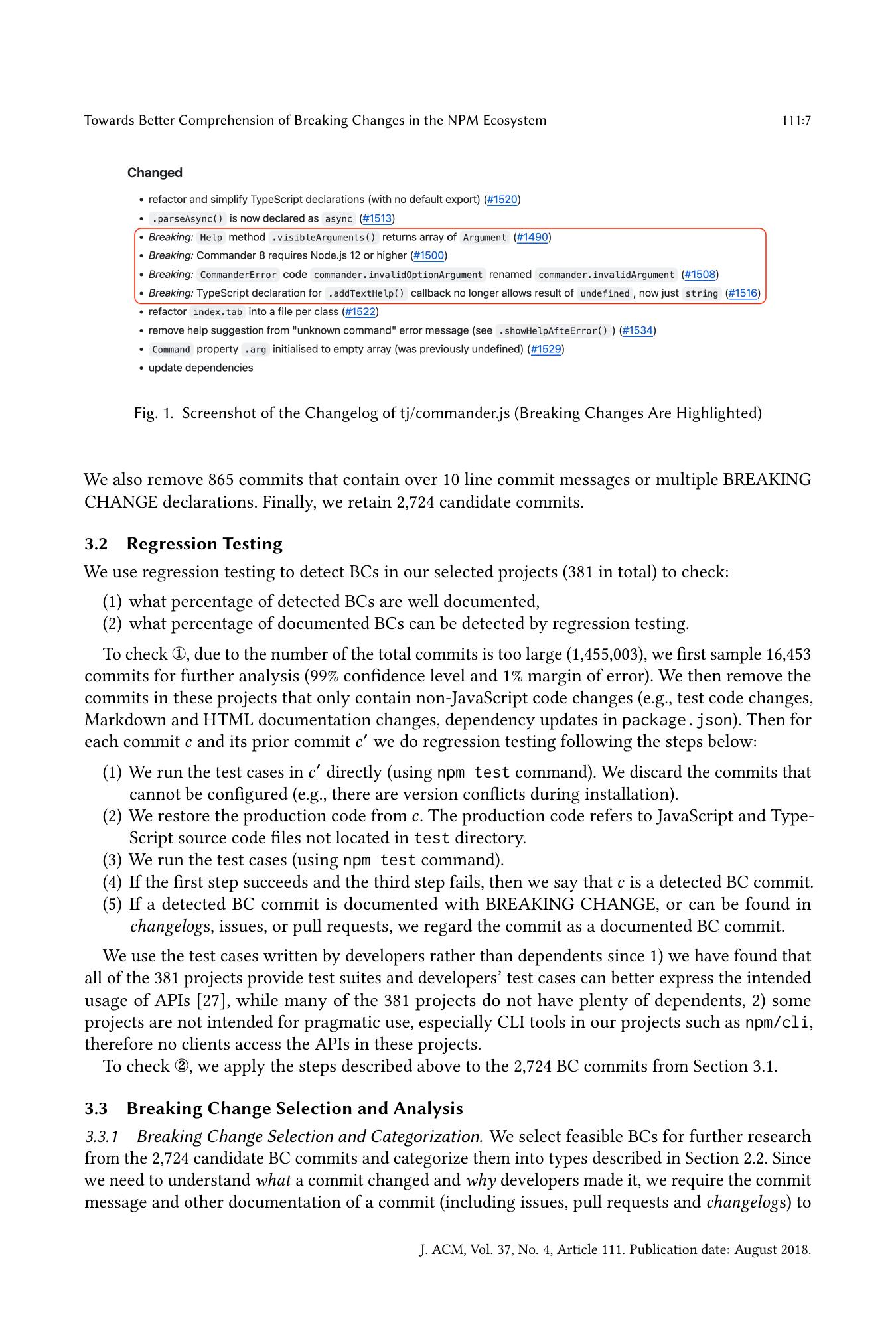 Towards Better Comprehension of Breaking Changes in the NPM Ecosystem ...