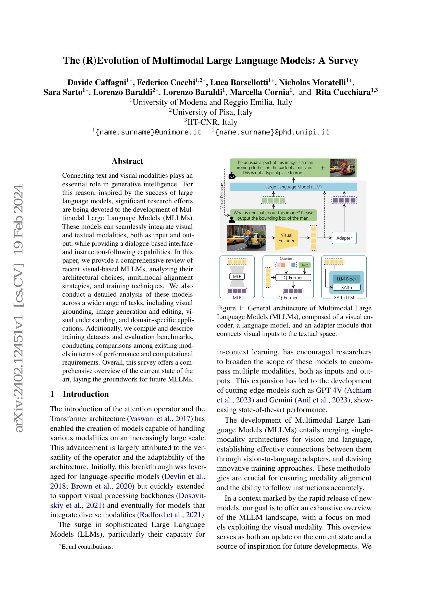 The (R)Evolution of Multimodal Large Language Models: A Survey - 智源社区论文