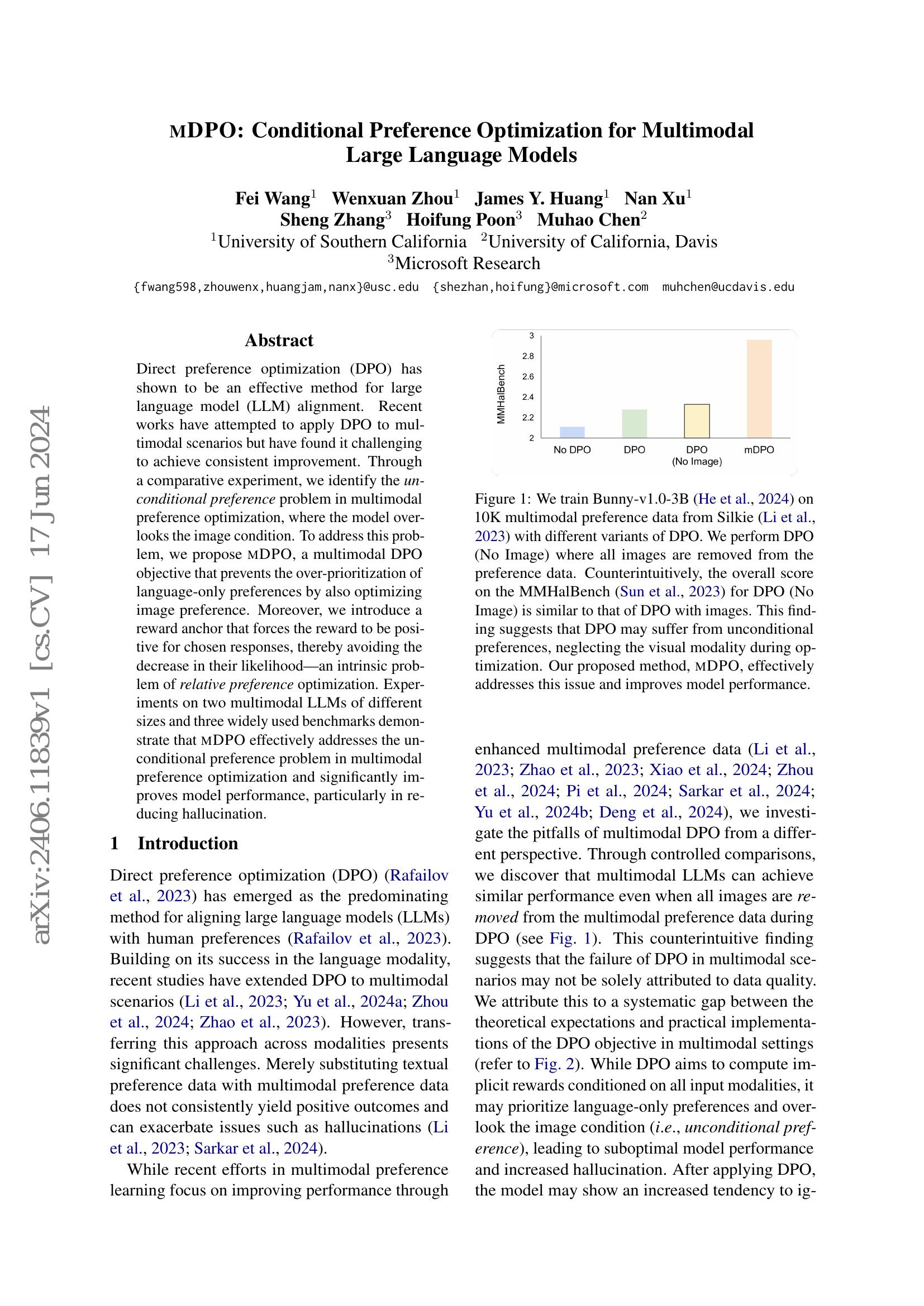 mDPO: Conditional Preference Optimization for Multimodal Large Language Models - 智源社区论文