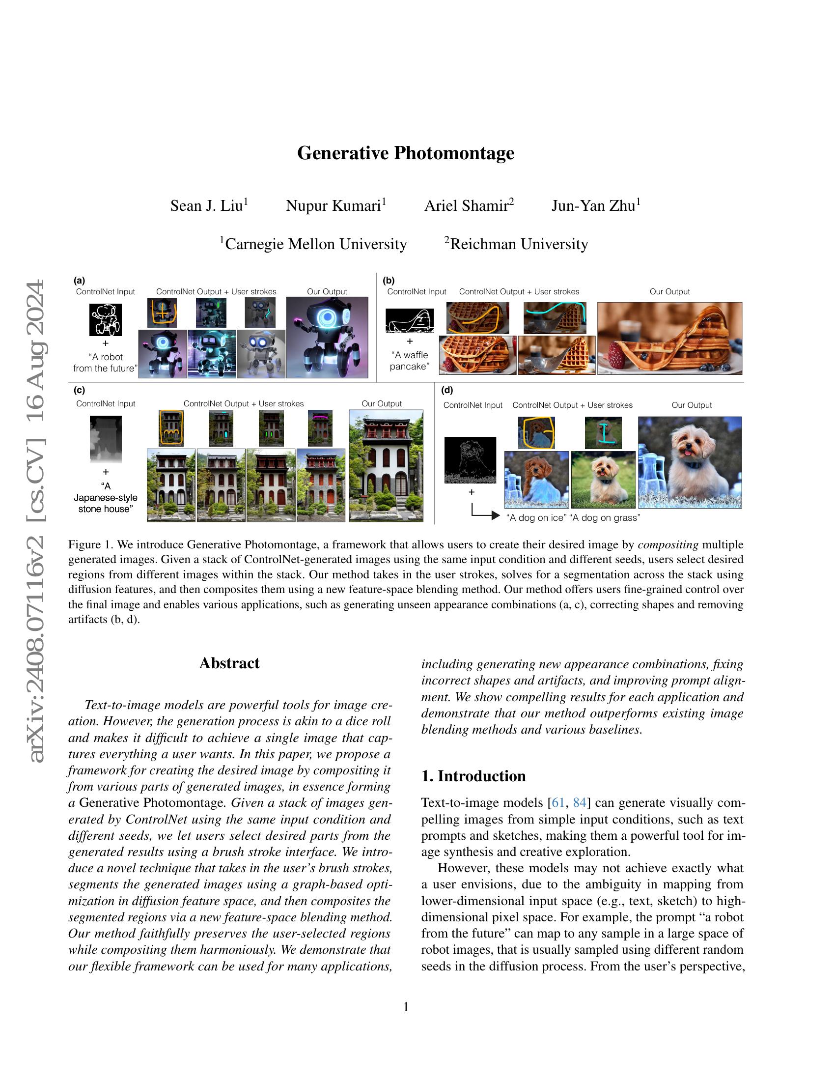 Generative Photomontage - 智源社区论文