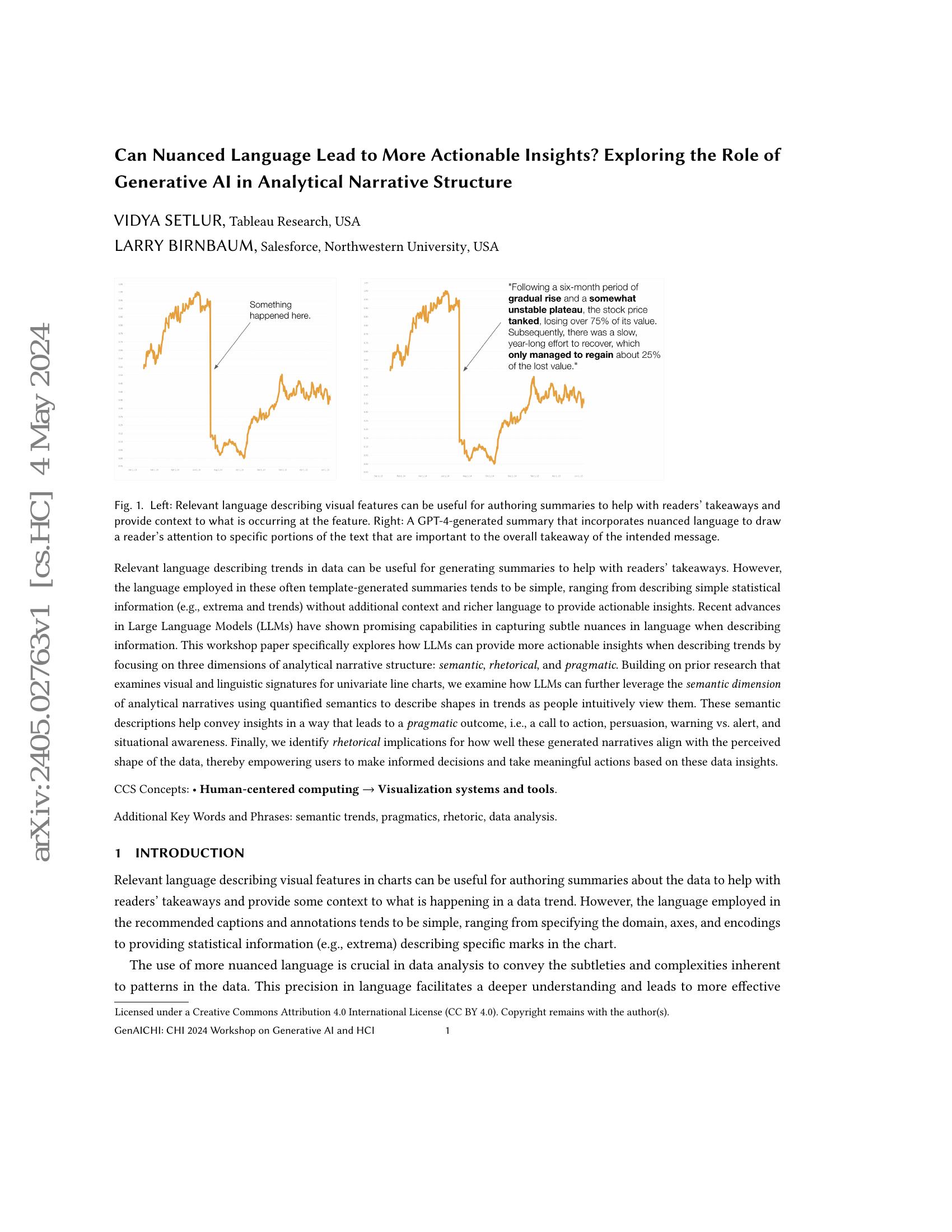 Can Nuanced Language Lead to More Actionable Insights? Exploring the ...