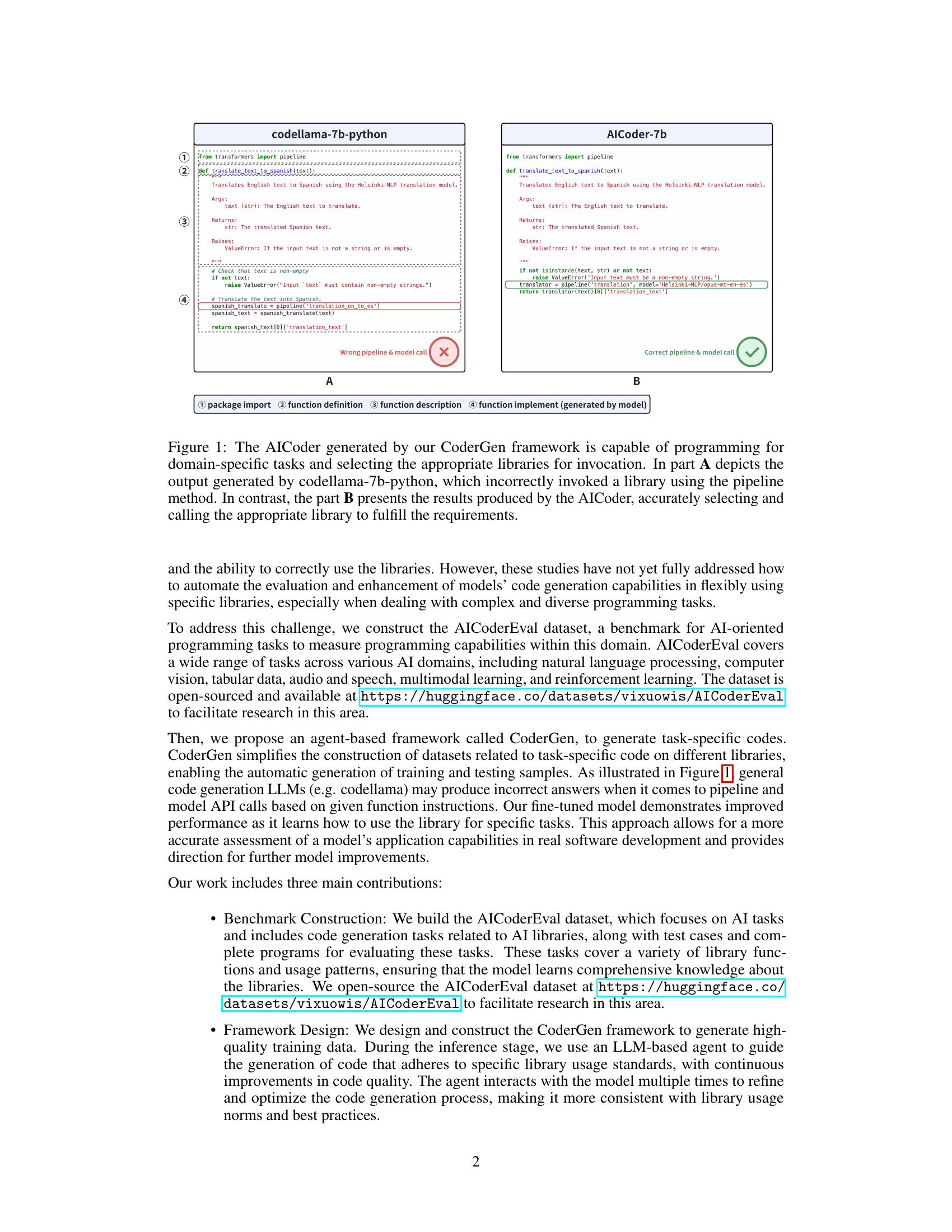 AICoderEval: Improving AI Domain Code Generation of Large Language Models - 智源社区论文