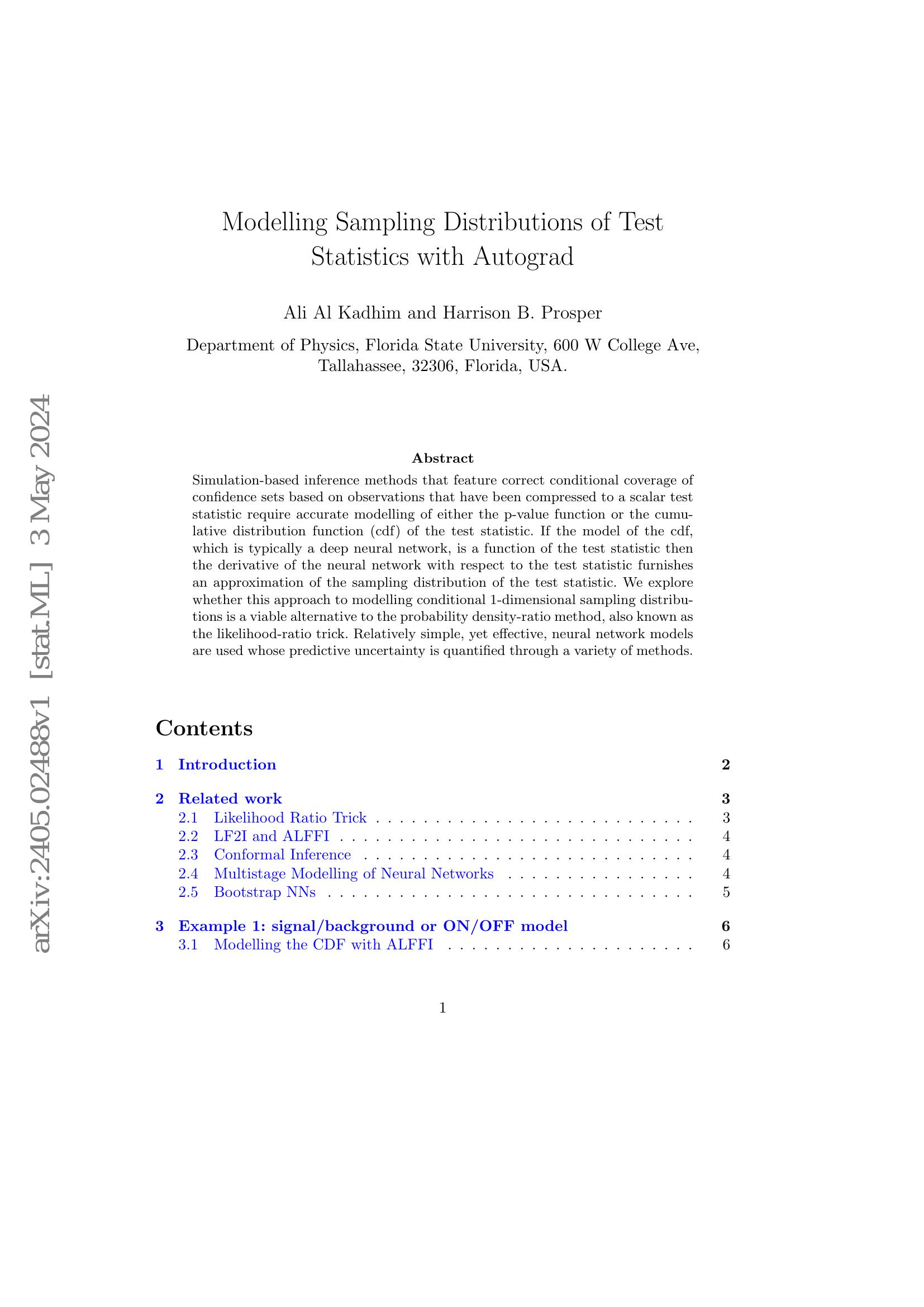 Modelling Sampling Distributions of Test Statistics with Autograd - 智源社区论文