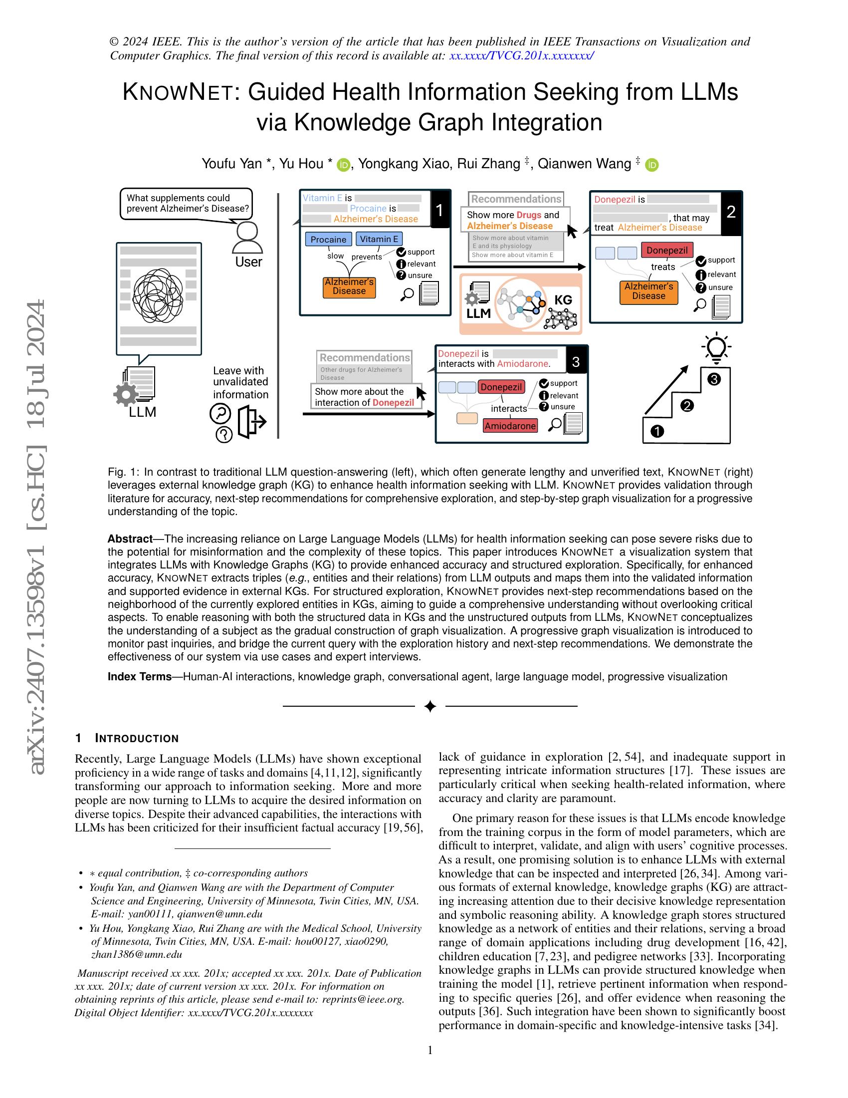 KNOWNET: Guided Health Information Seeking from LLMs via Knowledge ...