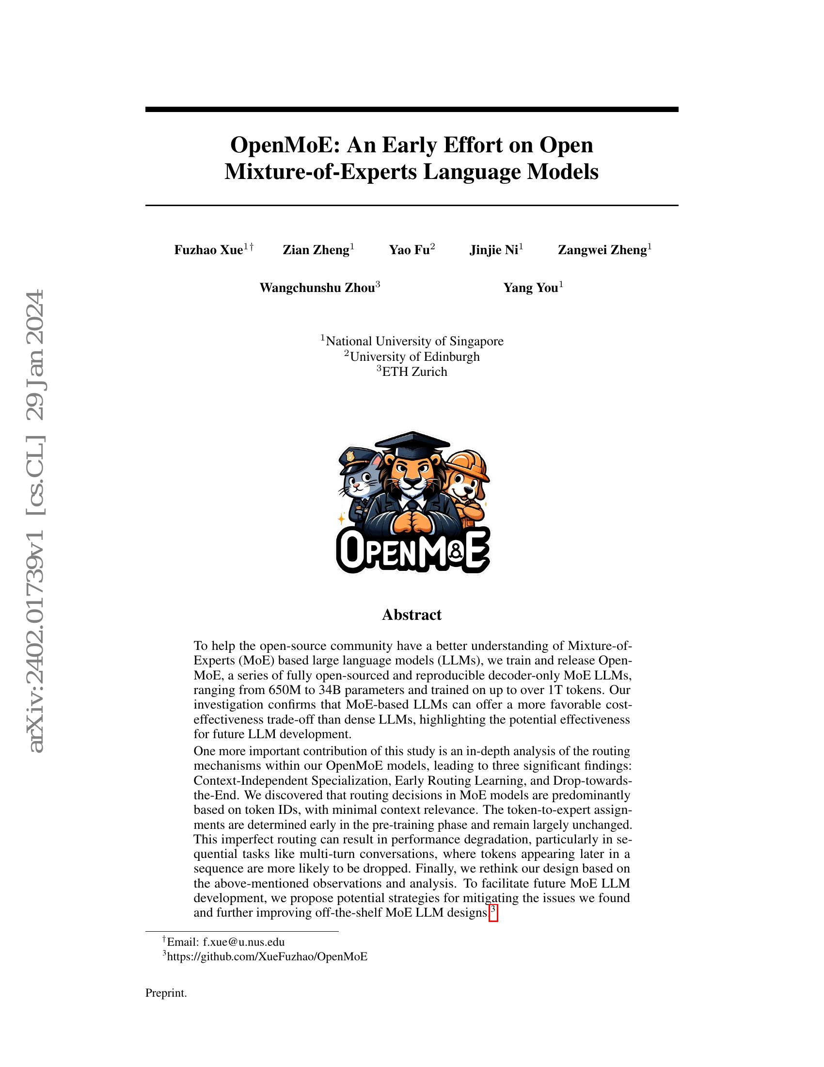 OpenMoE: An Early Effort on Open Mixture-of-Experts Language Models - 智源社区论文