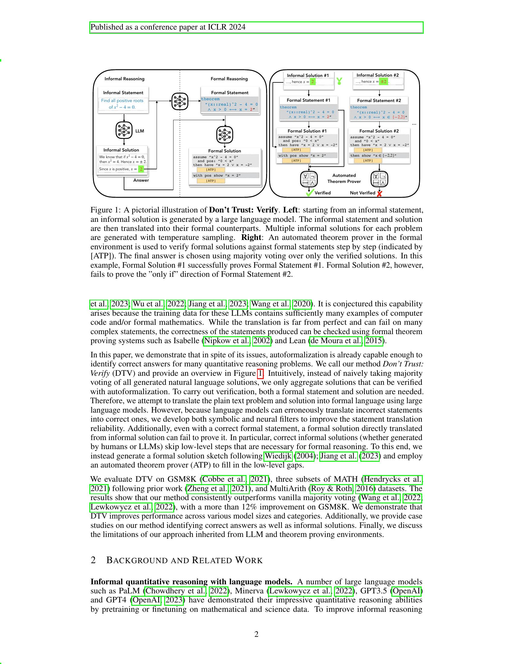 Don't Trust: Verify -- Grounding LLM Quantitative Reasoning with ...
