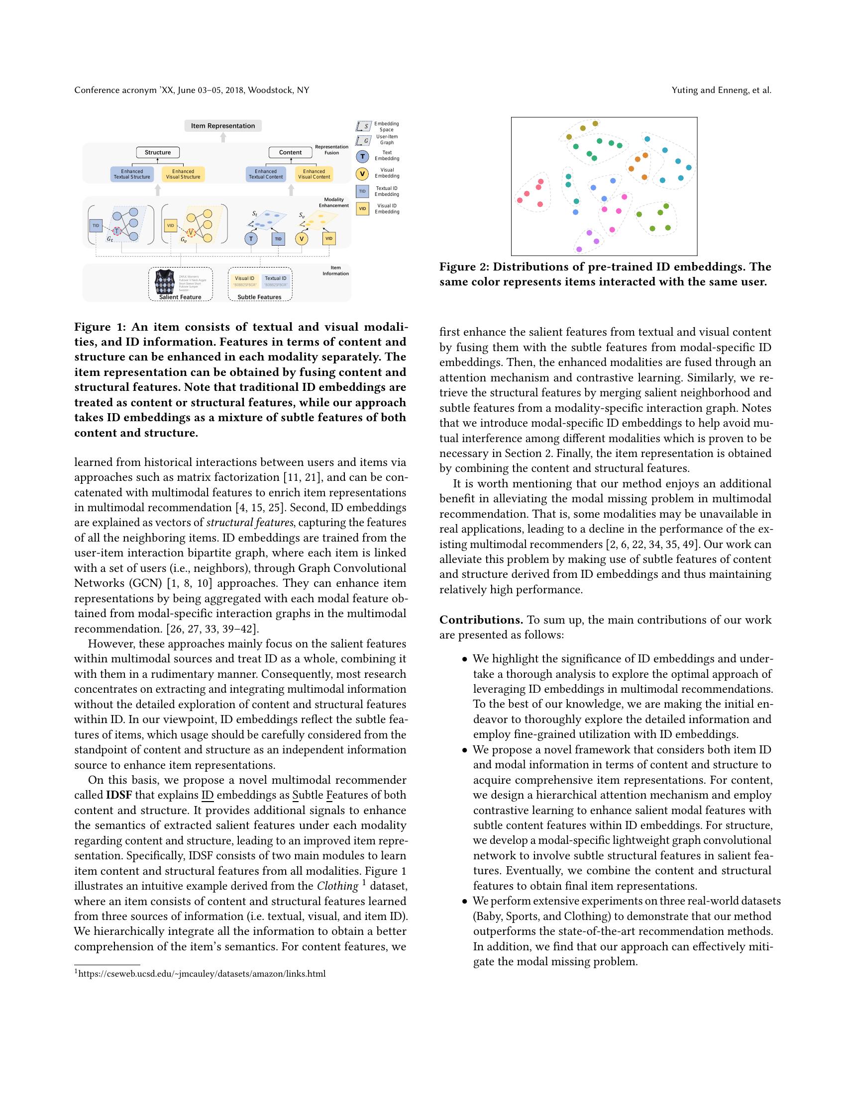 ID Embedding as Subtle Features of Content and Structure for Multimodal ...