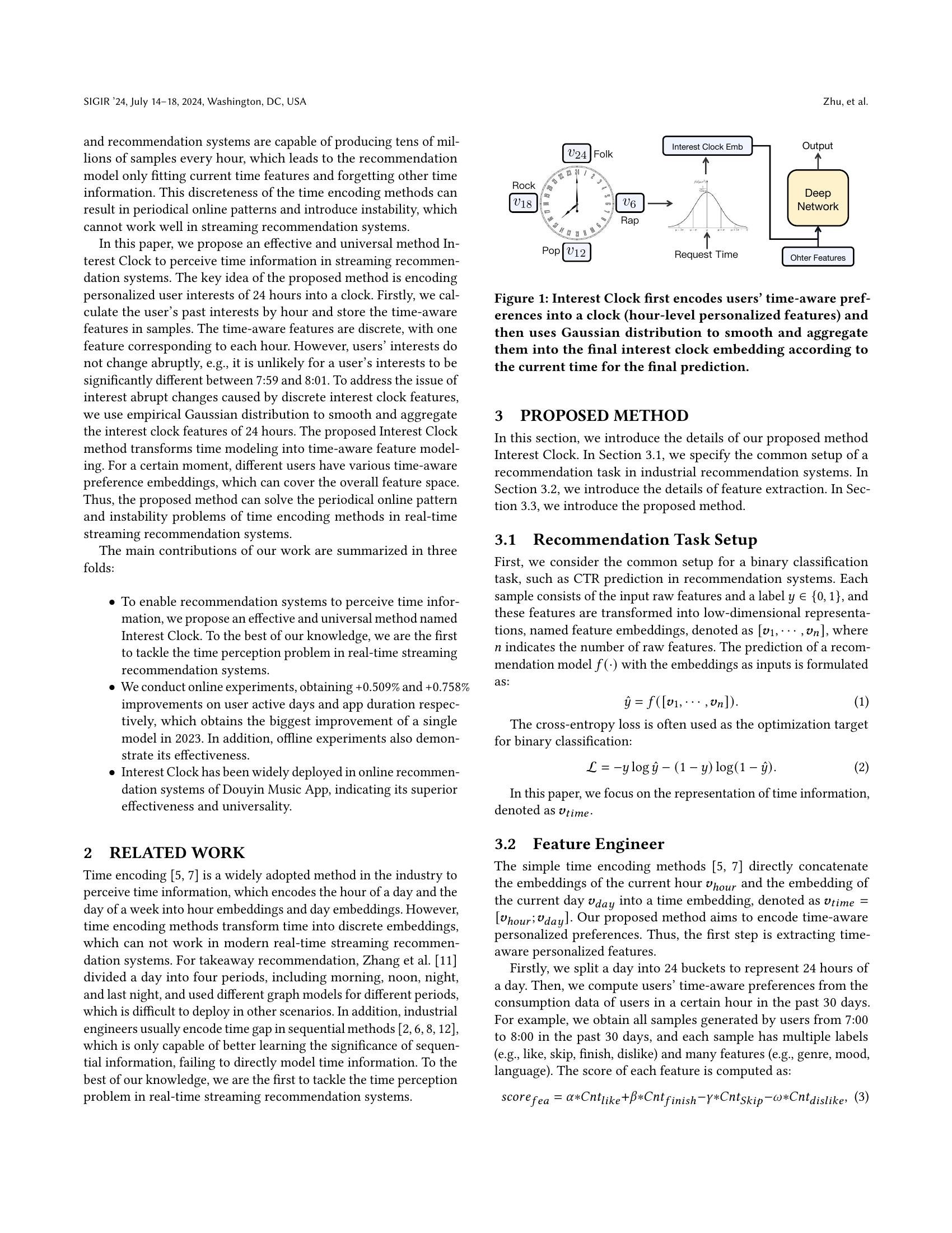 Interest Clock: Time Perception in Real-Time Streaming Recommendation ...