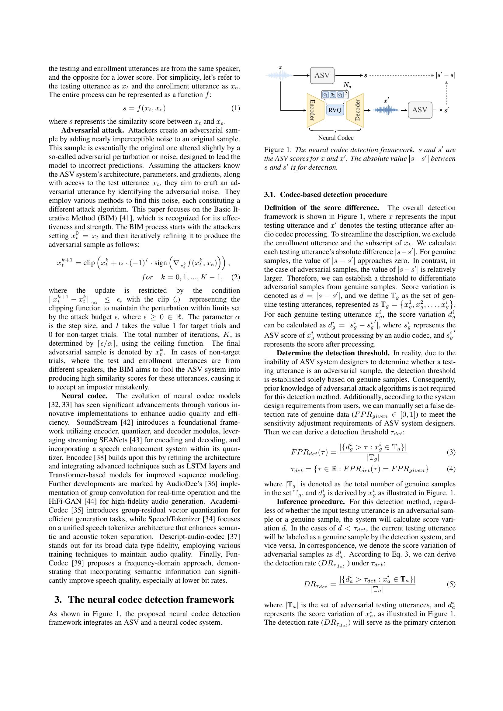 Neural Codec-based Adversarial Sample Detection for Speaker ...