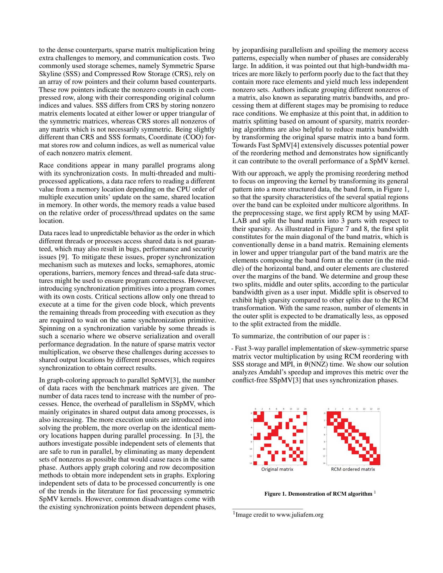 PARS3: Parallel Sparse Skew-Symmetric Matrix-Vector Multiplication with Reverse Cuthill-McKee ...