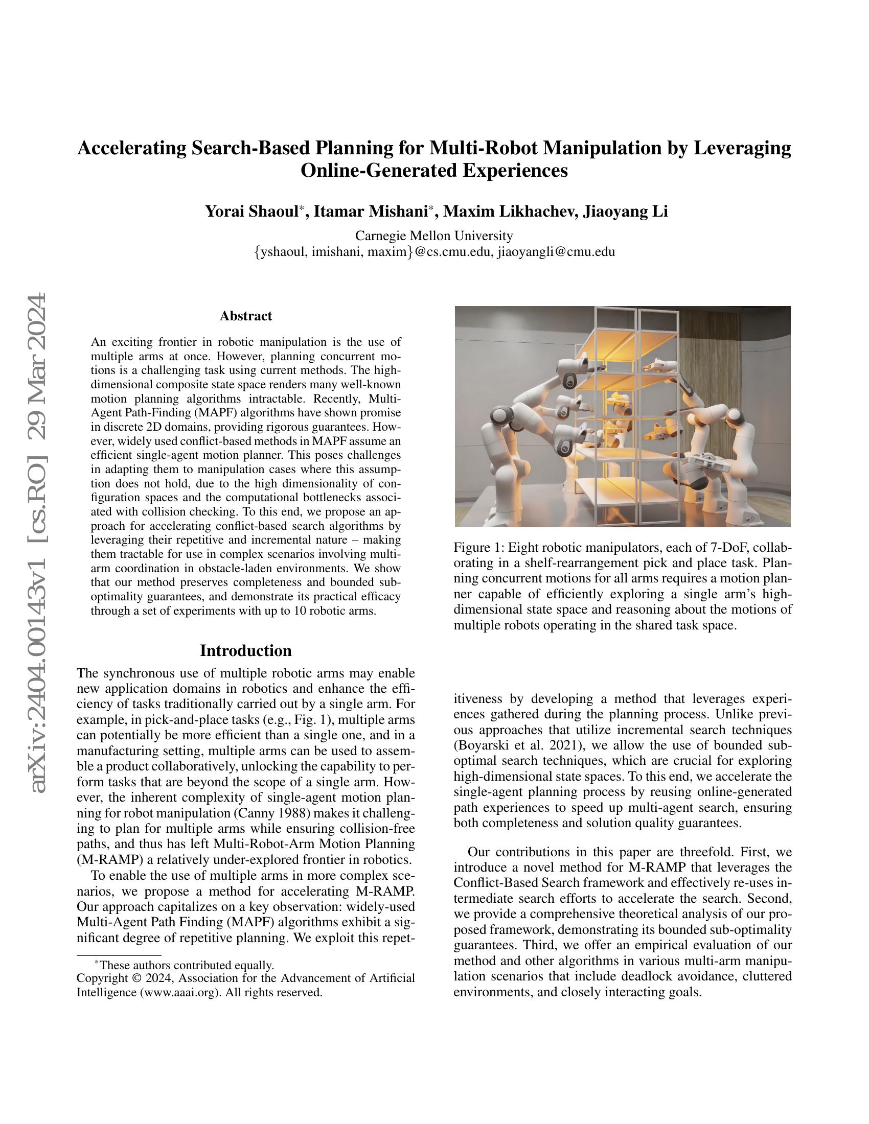 Accelerating Search-Based Planning for Multi-Robot Manipulation by ...