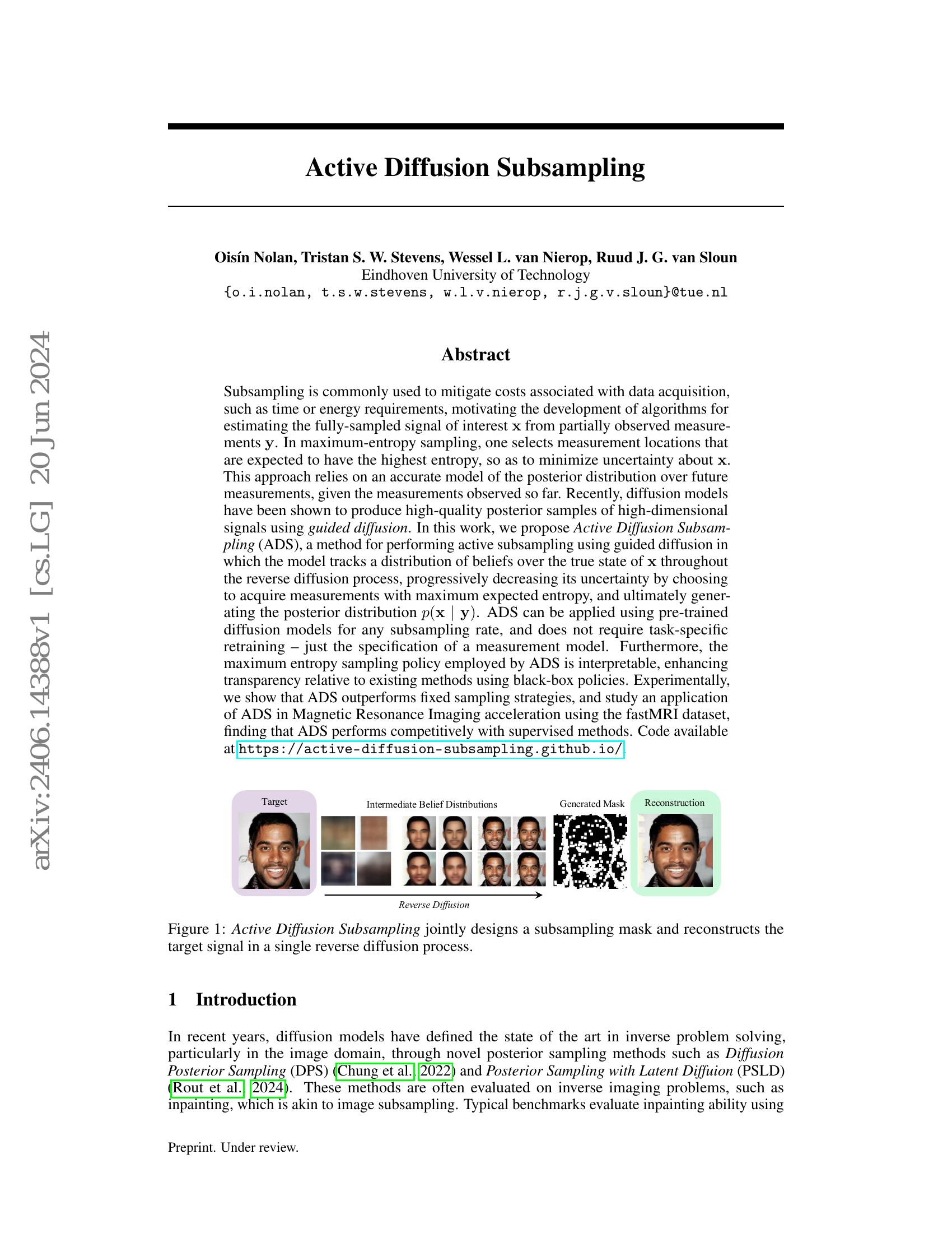 Active Diffusion Subsampling - 智源社区论文