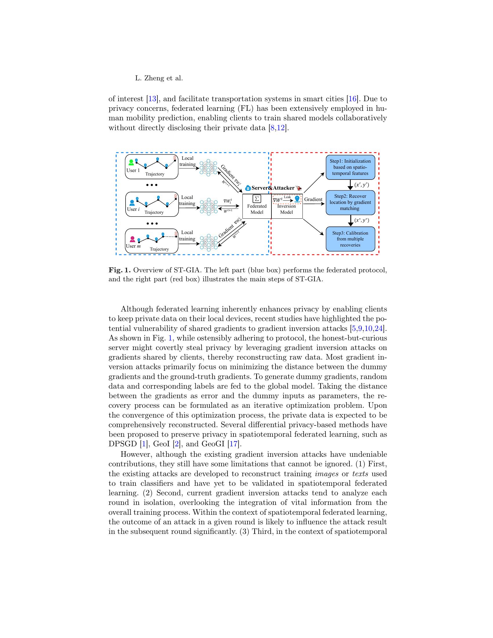 Enhancing Privacy of Spatiotemporal Federated Learning against Gradient ...