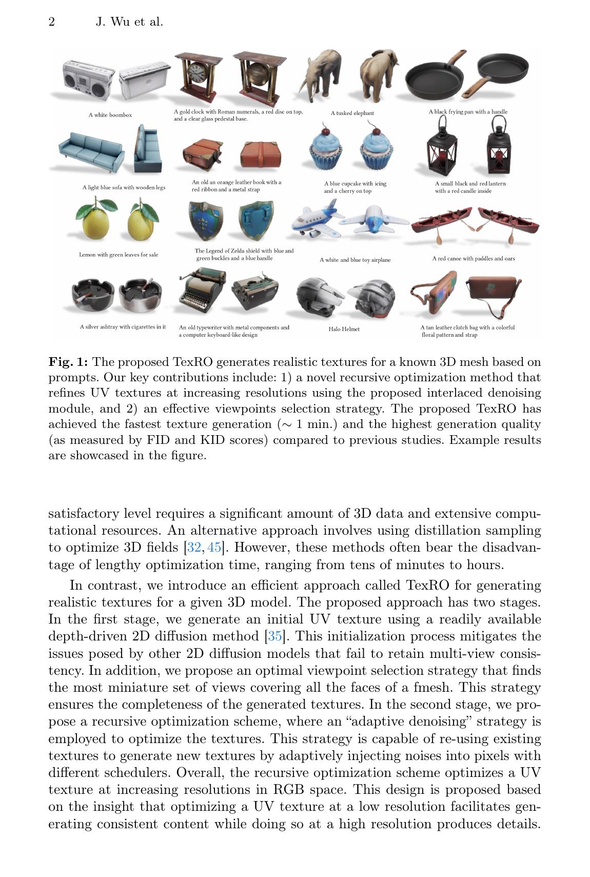 TexRO: Generating Delicate Textures of 3D Models by Recursive Optimization - 智源社区论文