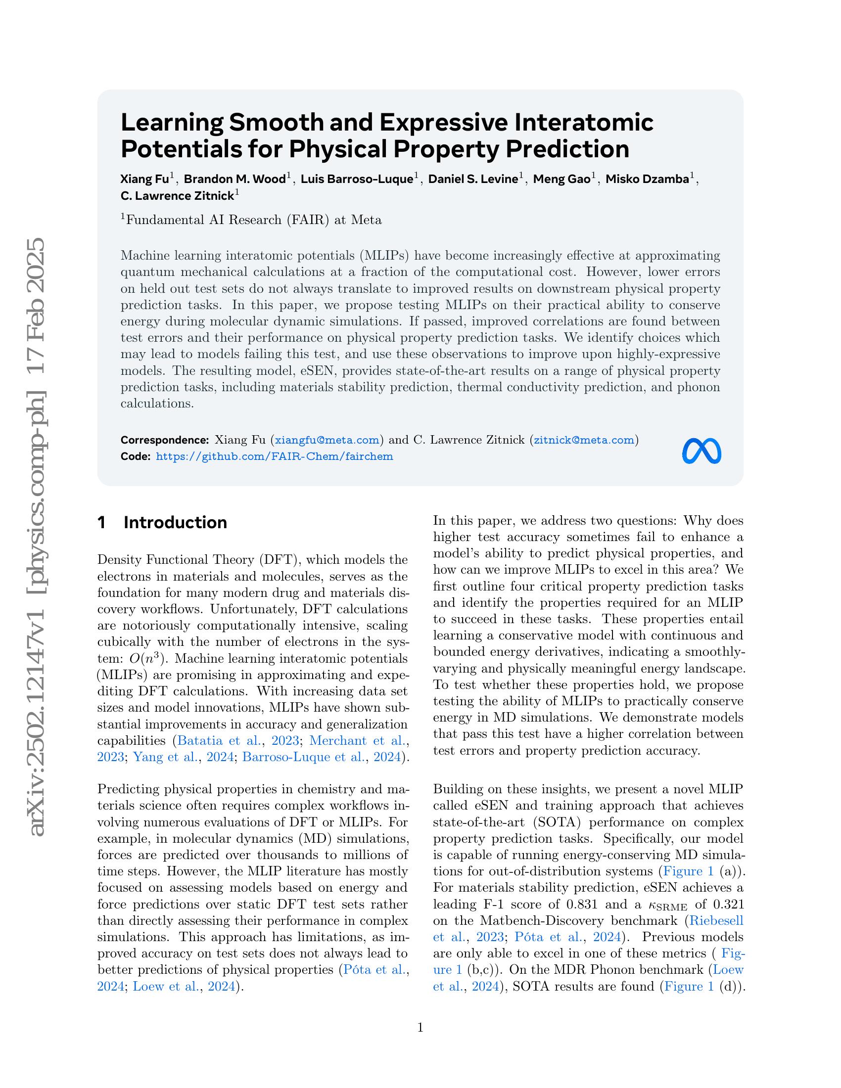 Learning Smooth and Expressive Interatomic Potentials for Physical Property Prediction - 智源社区论文