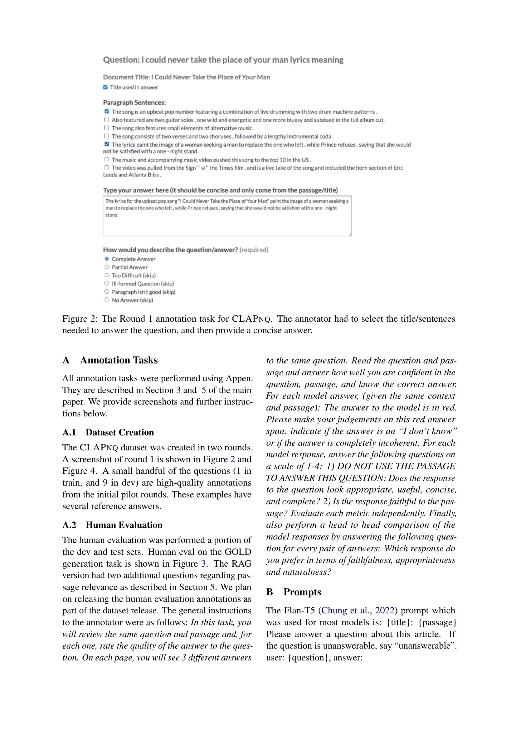 CLAPNQ: Cohesive Long-form Answers from Passages in Natural Questions for RAG systems - 智源社区论文