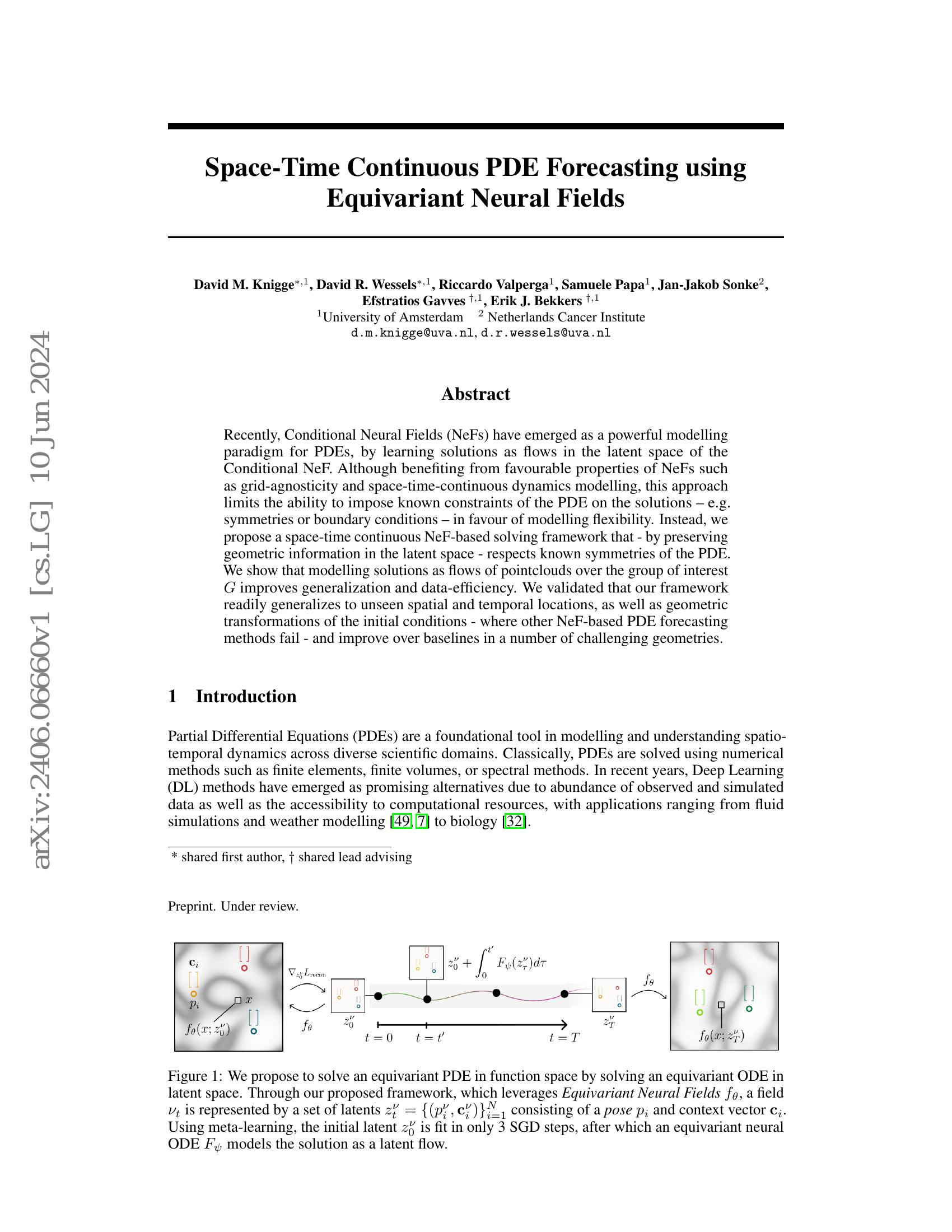 Space-Time Continuous PDE Forecasting using Equivariant Neural Fields - 智源社区论文