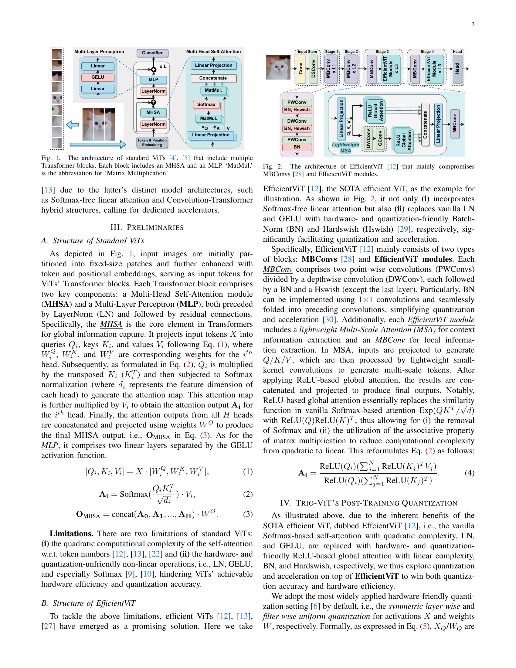 Trio-ViT: Post-Training Quantization and Acceleration for Softmax-Free ...