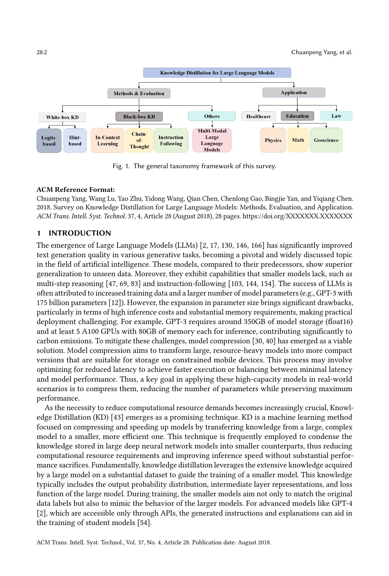 Survey on Knowledge Distillation for Large Language Models: Methods, Evaluation, and Application ...
