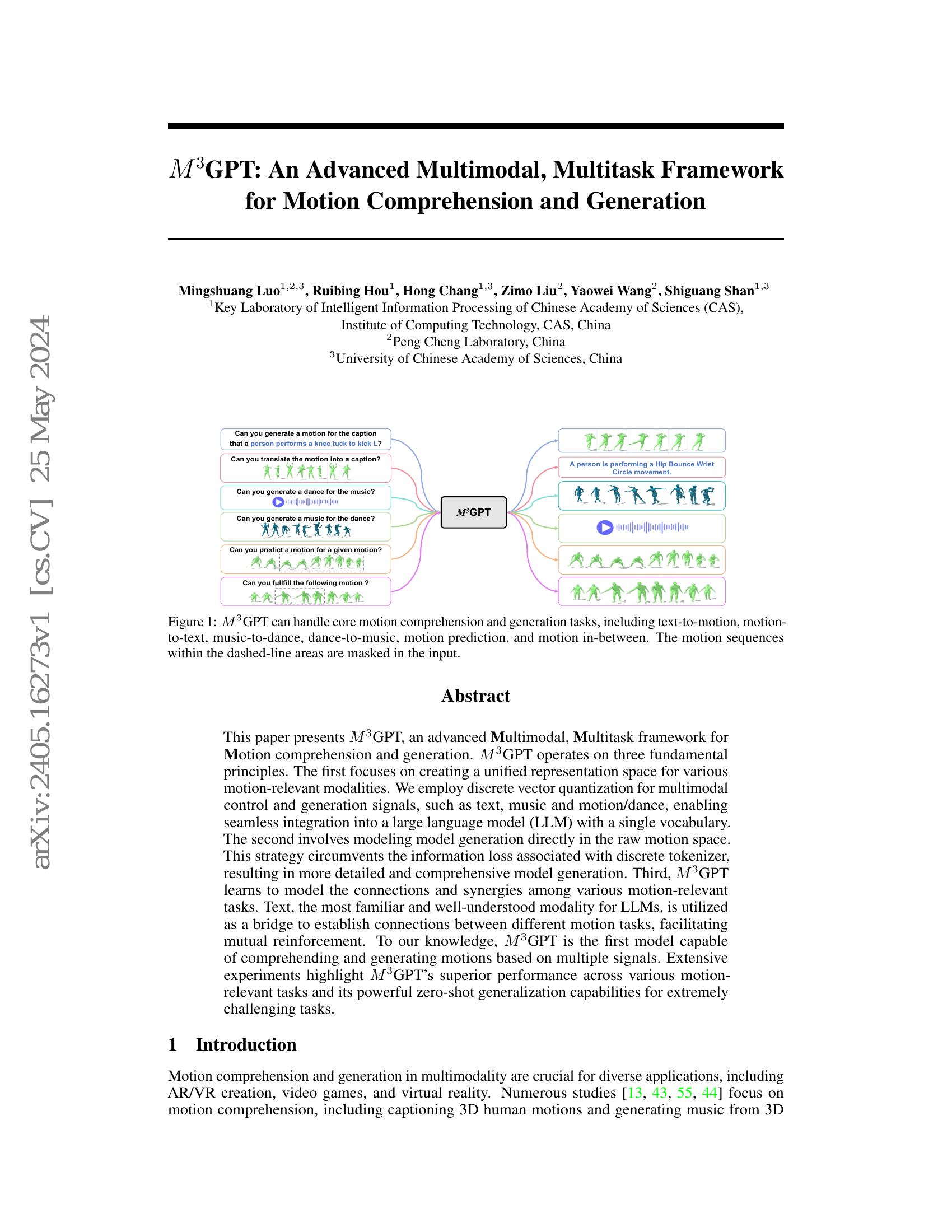 $M^3$GPT: An Advanced Multimodal, Multitask Framework for Motion ...