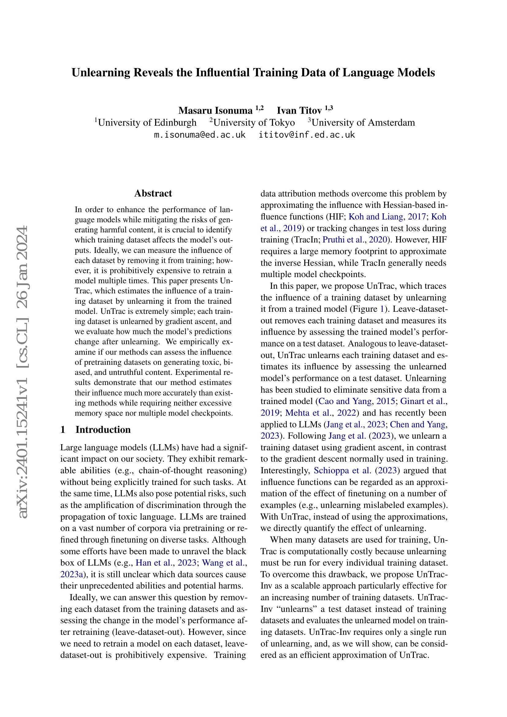 Unlearning Reveals the Influential Training Data of Language Models - 智源社区论文