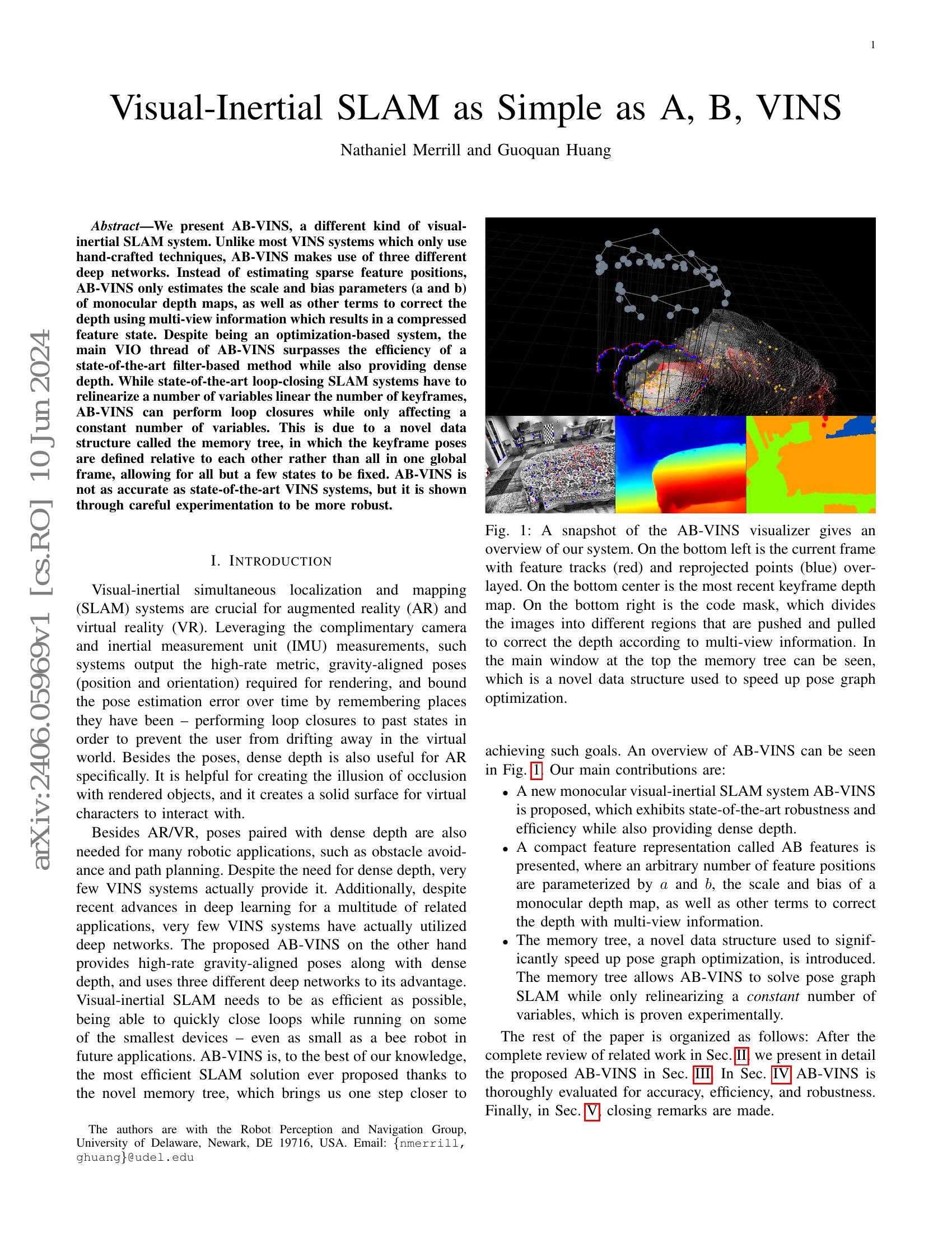 Visual-Inertial SLAM as Simple as A, B, VINS - 智源社区论文