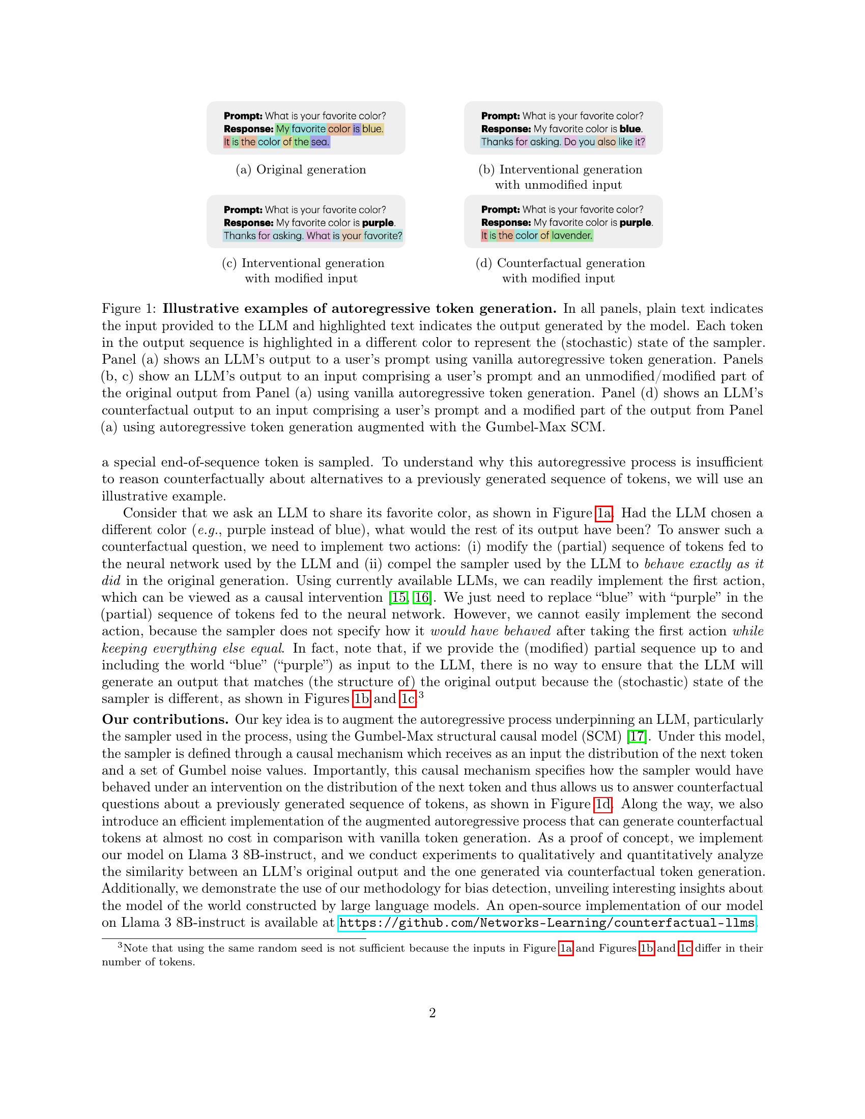 Counterfactual Token Generation in Large Language Models - 智源社区论文