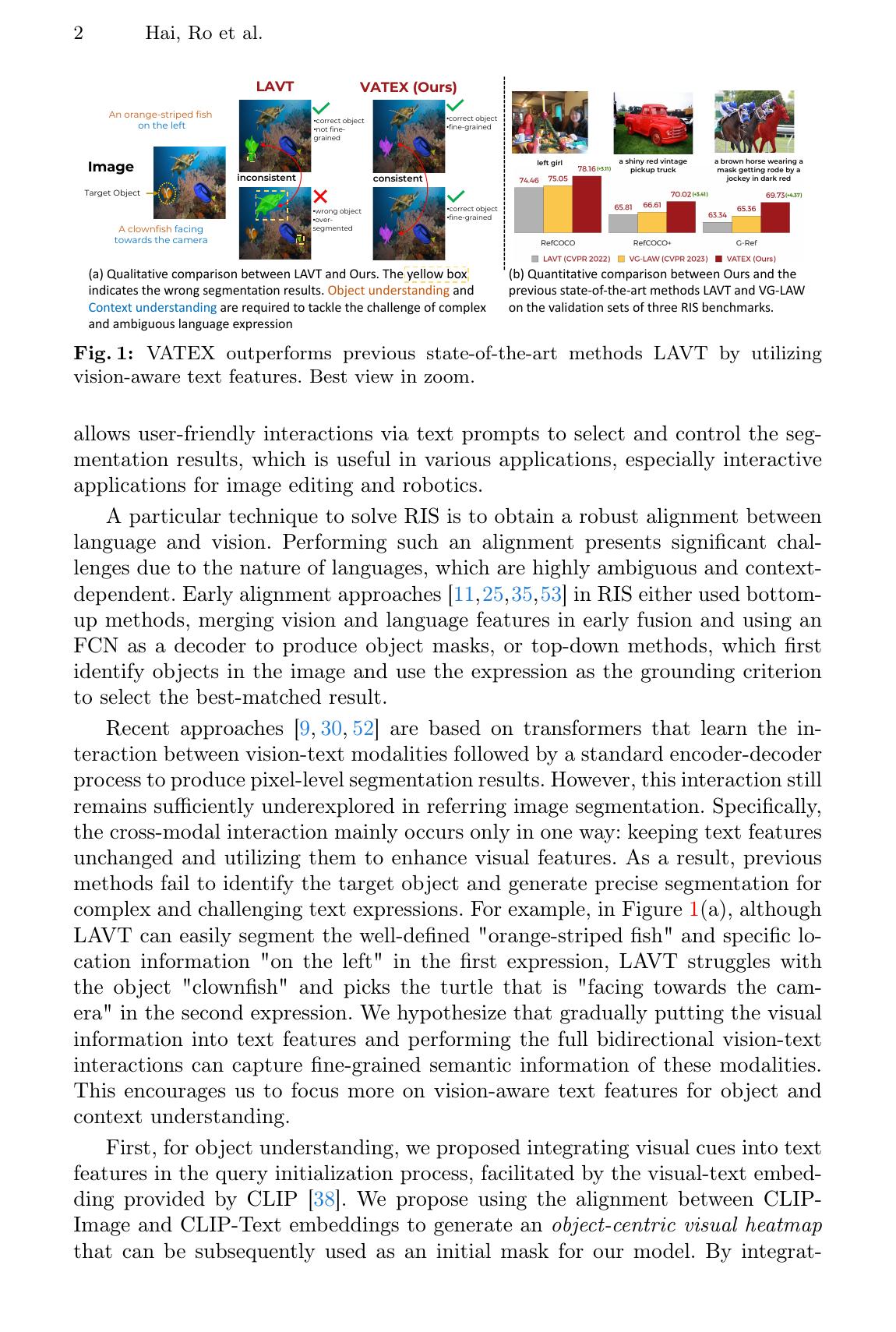 Improving Referring Image Segmentation using Vision-Aware Text Features - 智源社区论文