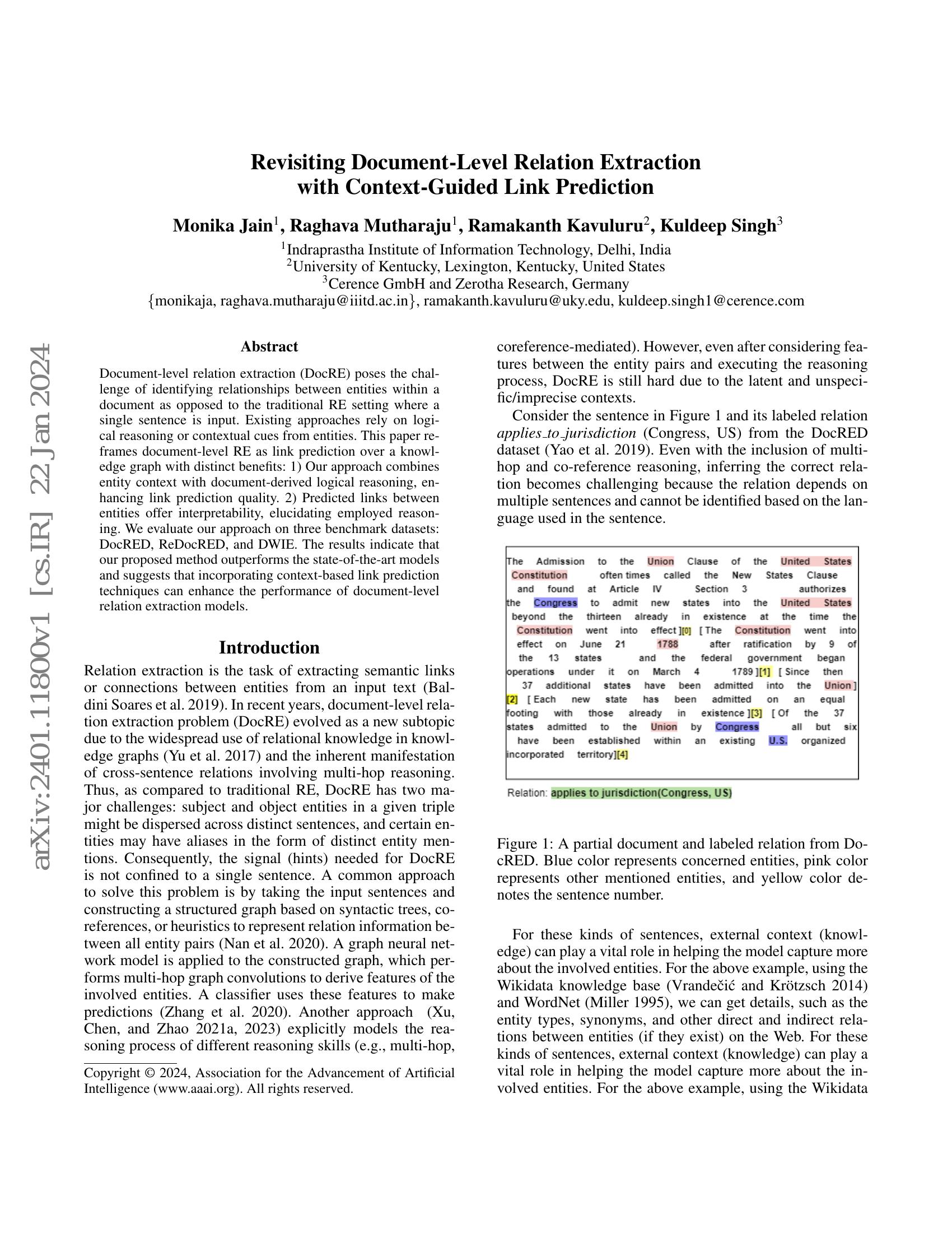 Revisiting Document-Level Relation Extraction with Context-Guided Link Prediction - 智源社区论文