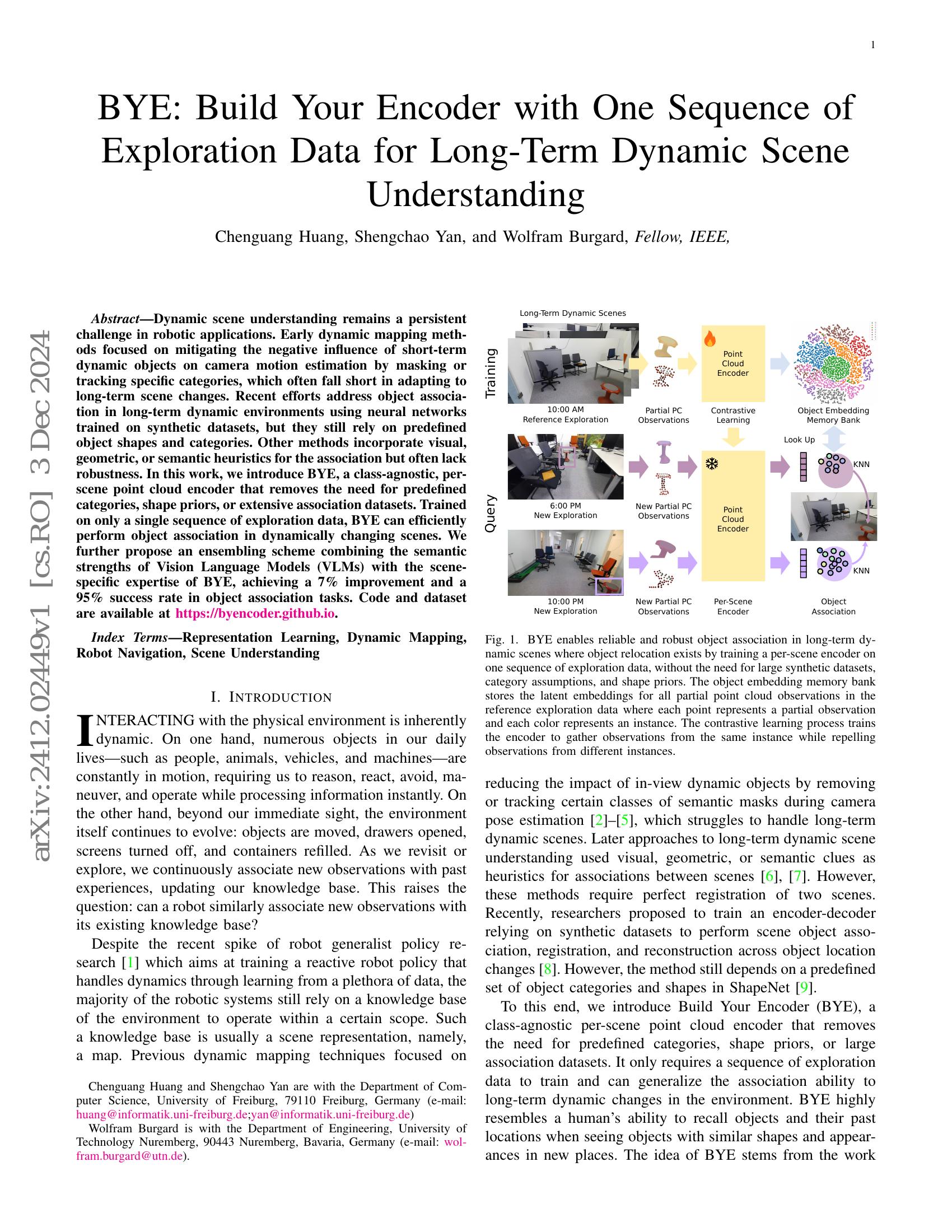 BYE: Build Your Encoder with One Sequence of Exploration Data for Long ...