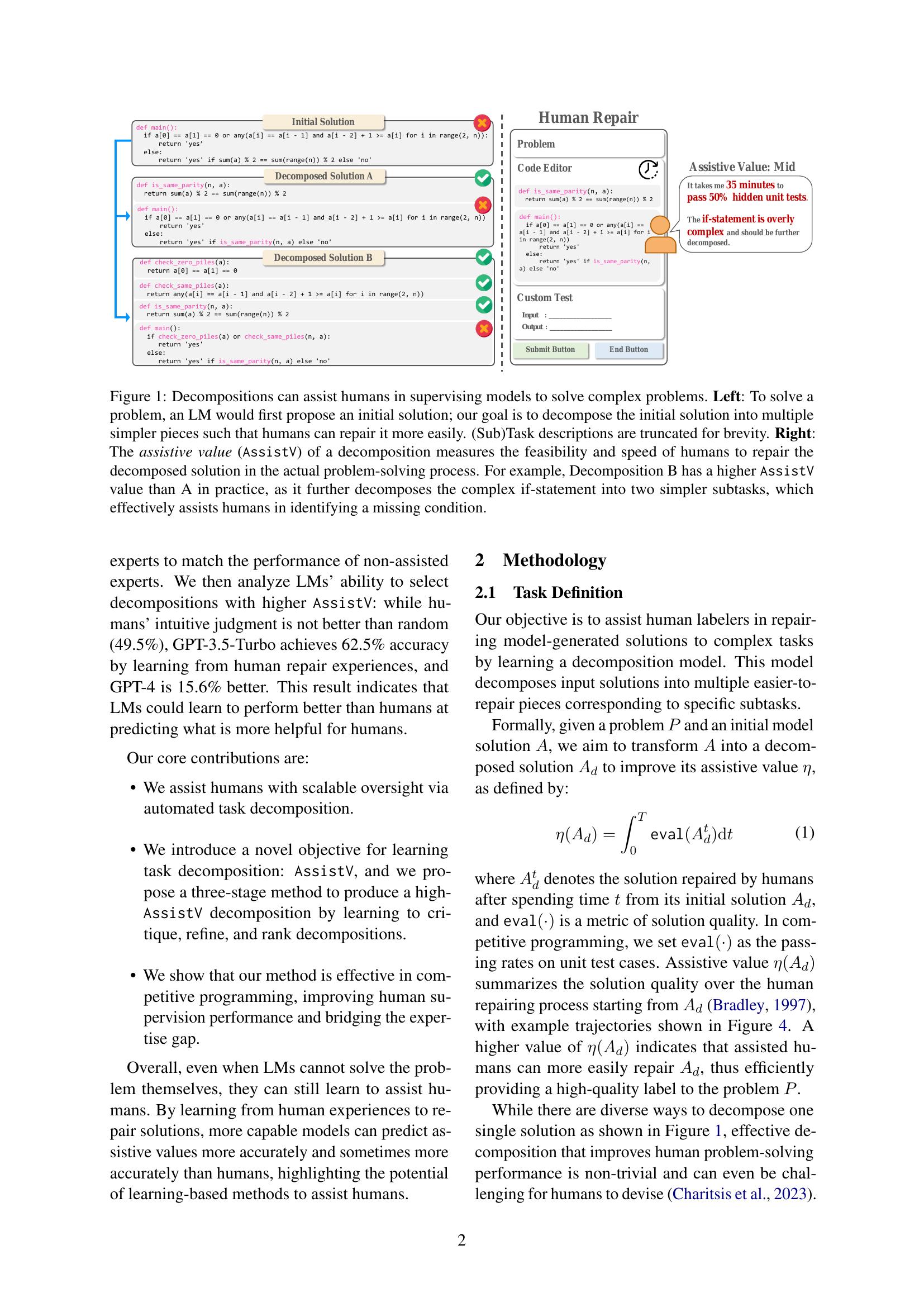 Learning Task Decomposition to Assist Humans in Competitive Programming ...