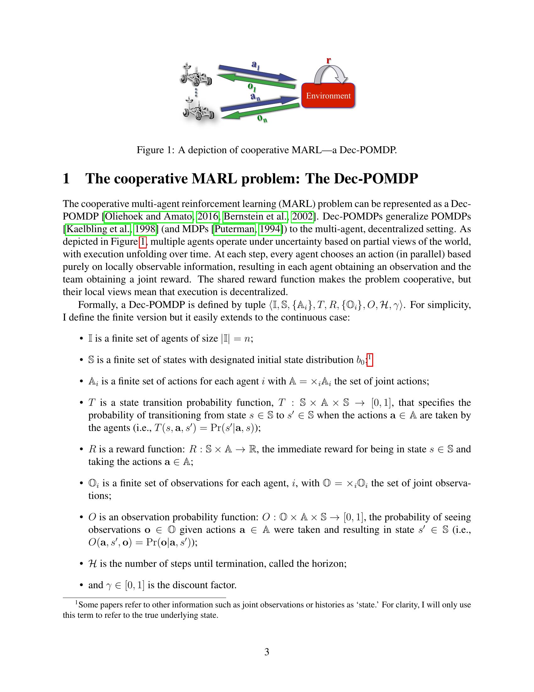 An Introduction to Decentralized Training and Execution in Cooperative ...