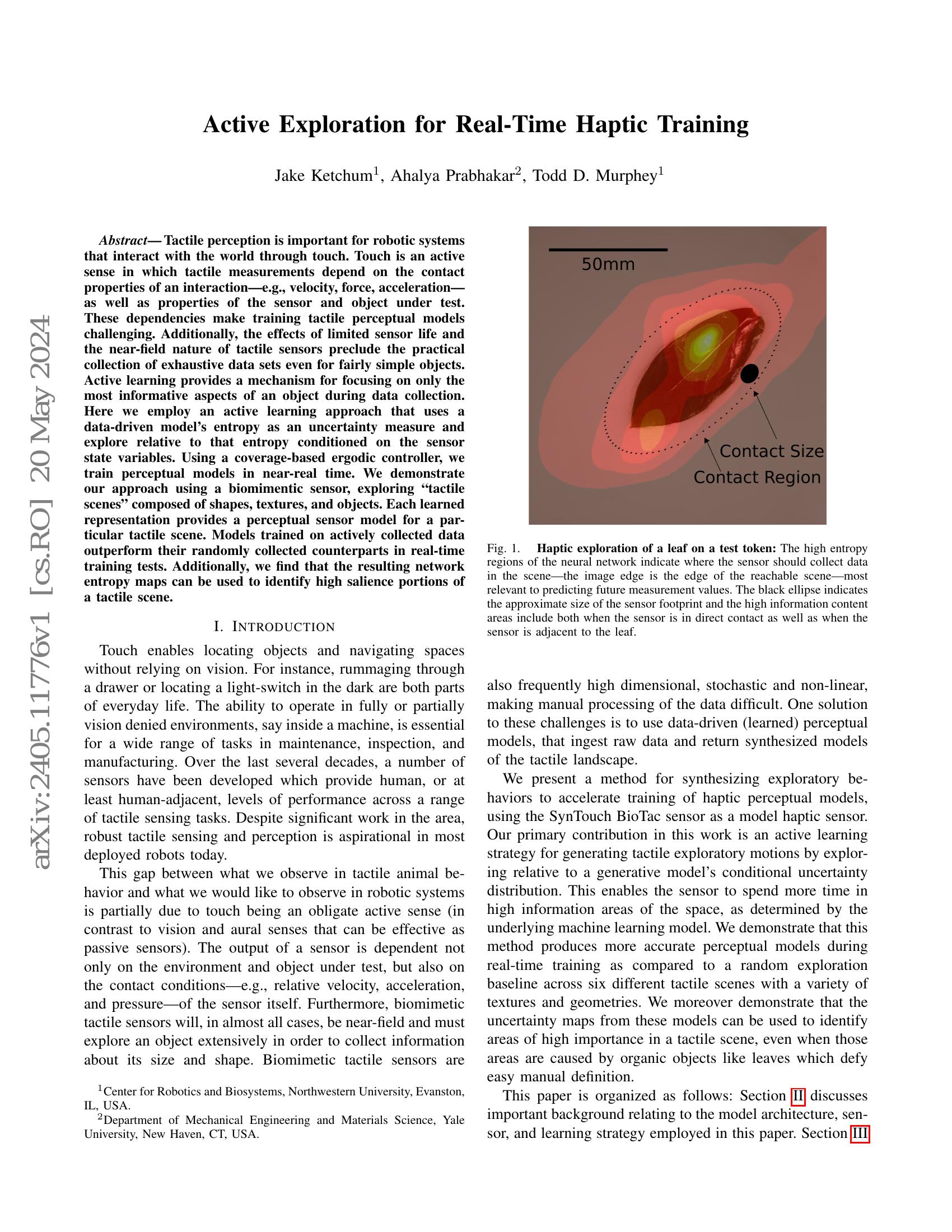 Active Exploration for Real-Time Haptic Training - 智源社区论文