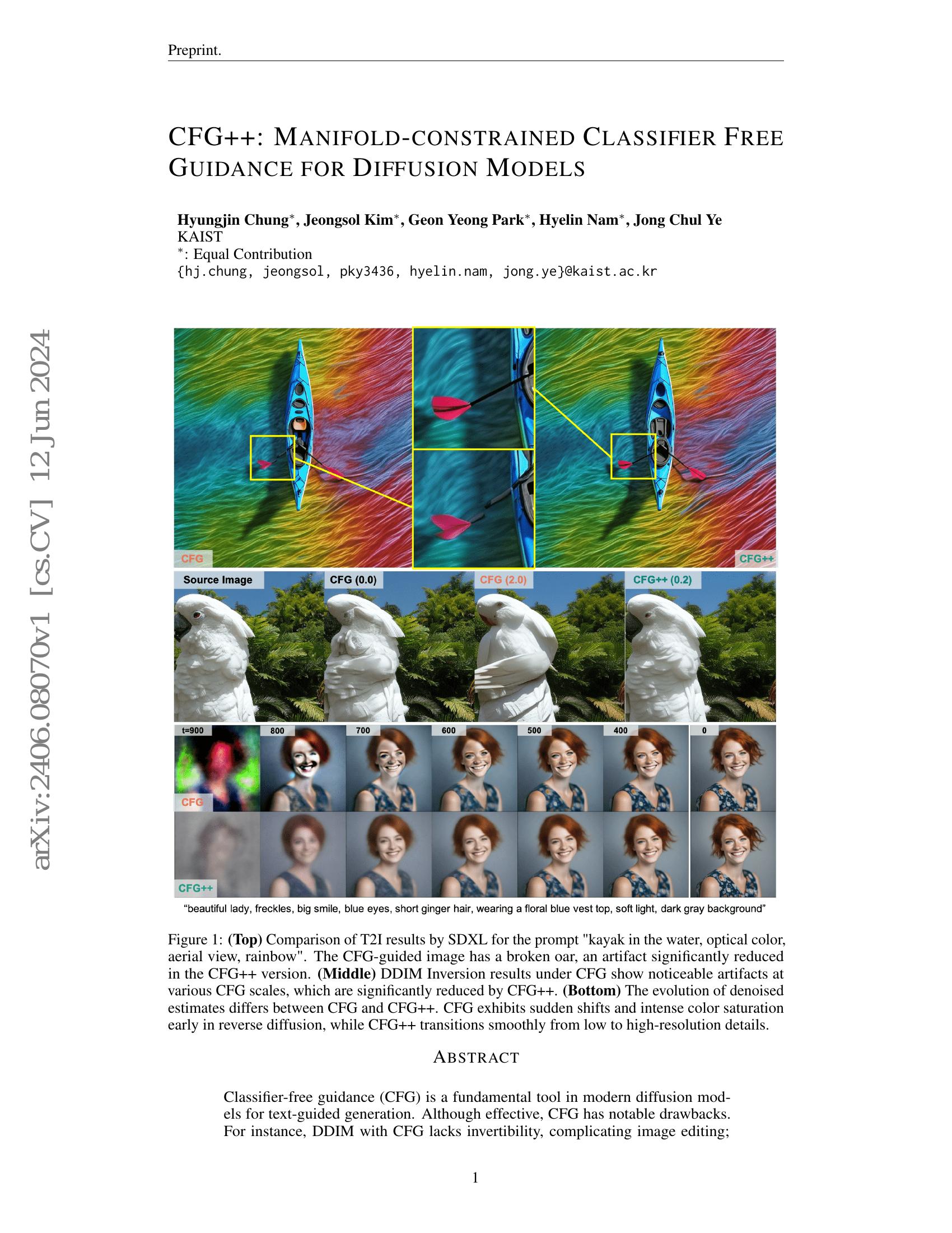 CFG++: Manifold-constrained Classifier Free Guidance for Diffusion ...