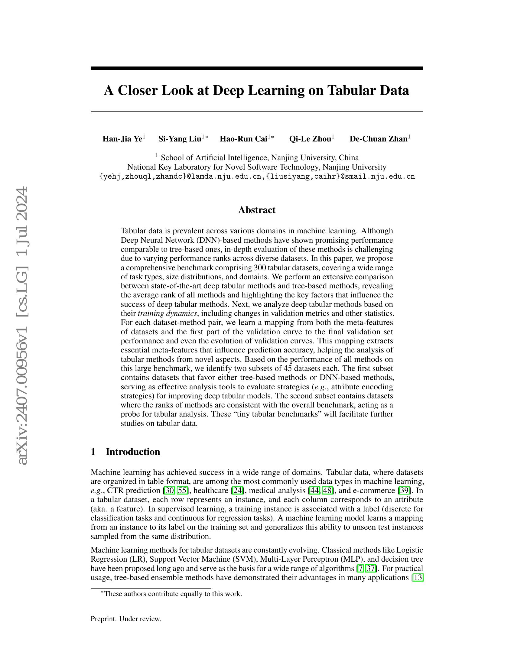A Closer Look at Deep Learning on Tabular Data - 智源社区论文